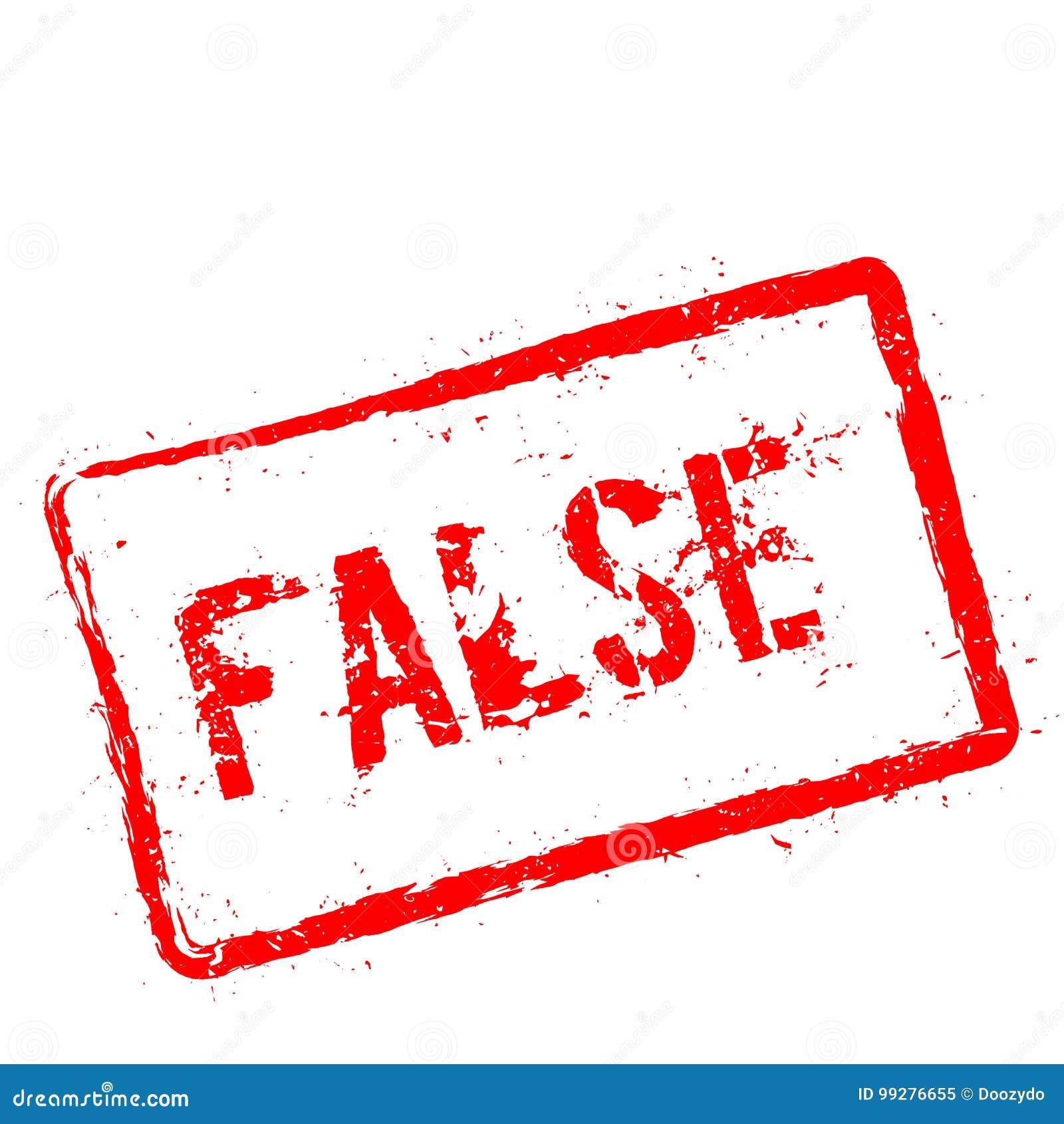 FALSE Red Rubber Stamp Isolated on White. Stock Vector - Illustration ...