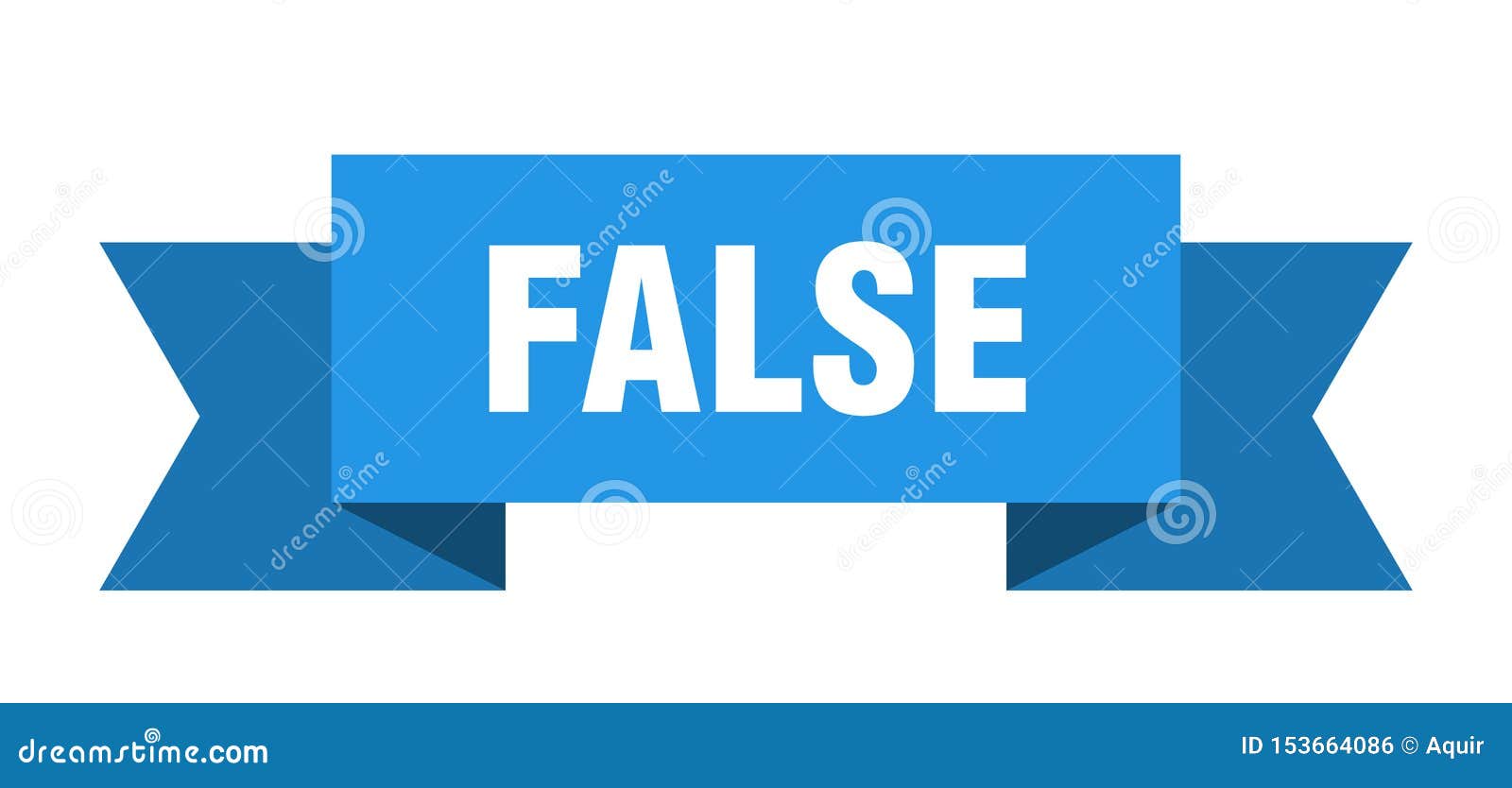 False ribbon. stock vector. Illustration of vector, design - 153664086