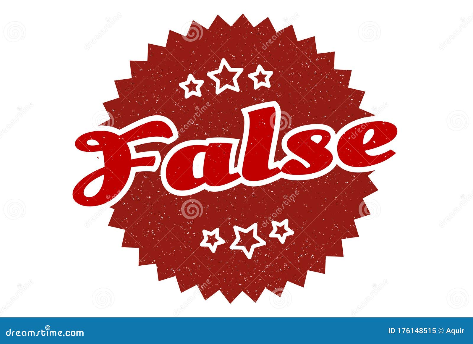 False Sign. False Vintage Retro Label Stock Vector - Illustration of ...