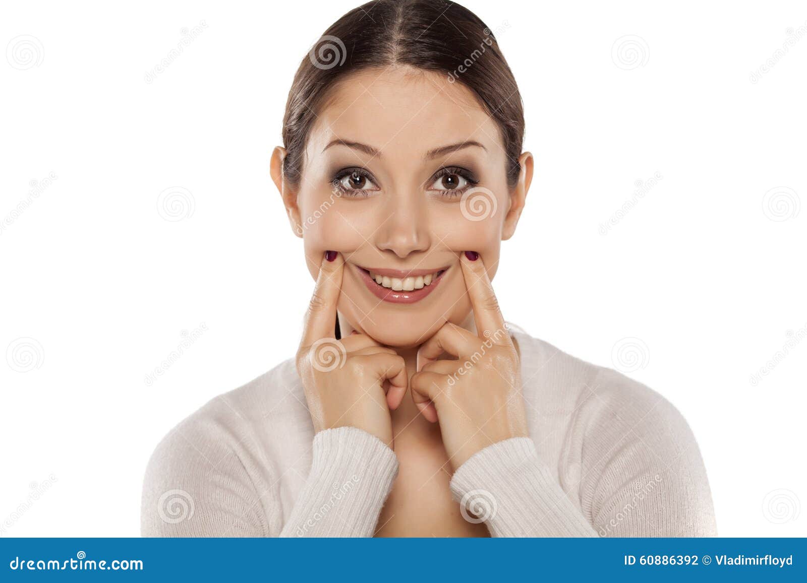 False smile stock photo. Image of psichology, happy, person - 60886392