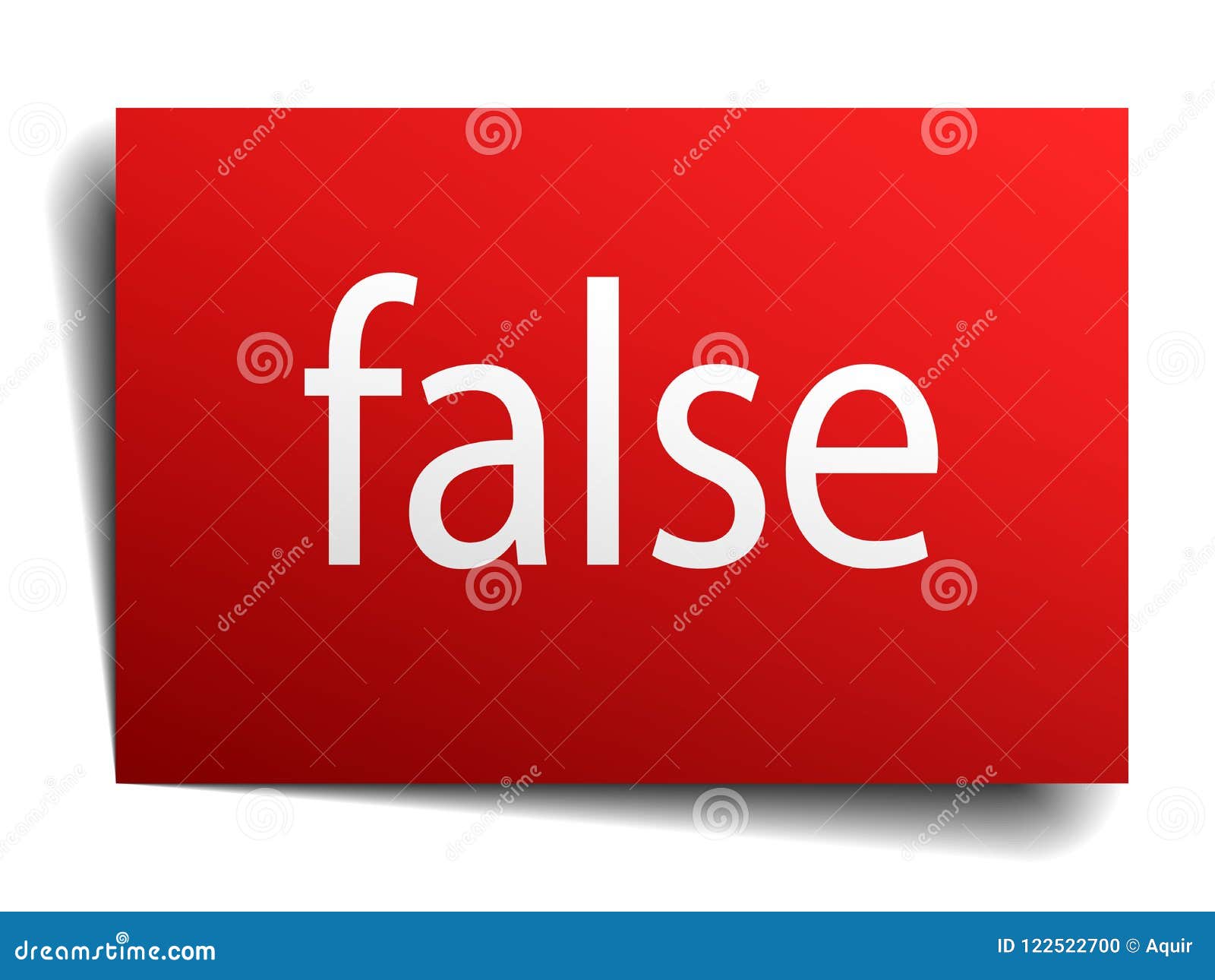False sign stock vector. Illustration of vintage, threedimensional ...