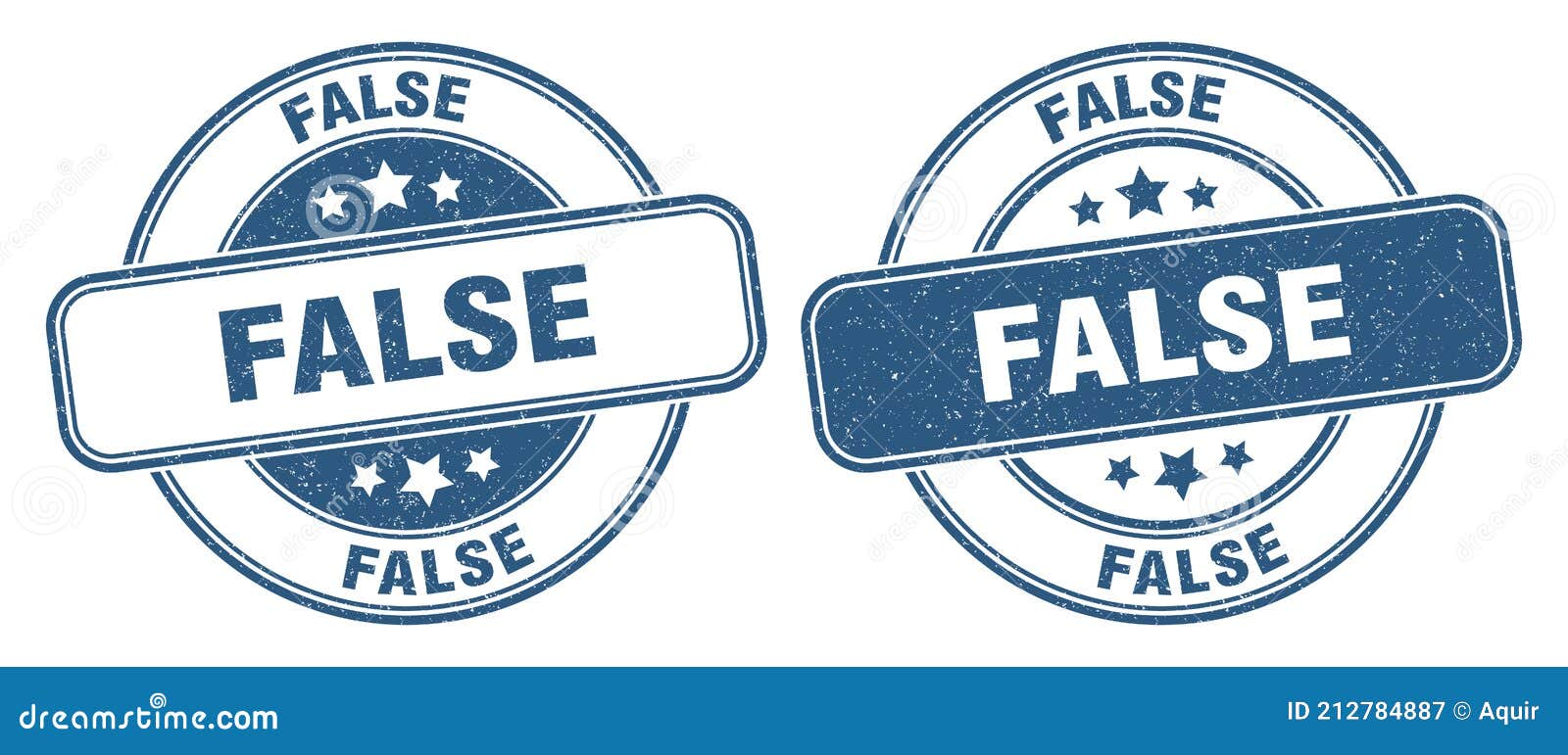 False Stamp. False Label. Round Grunge Sign Stock Vector - Illustration ...