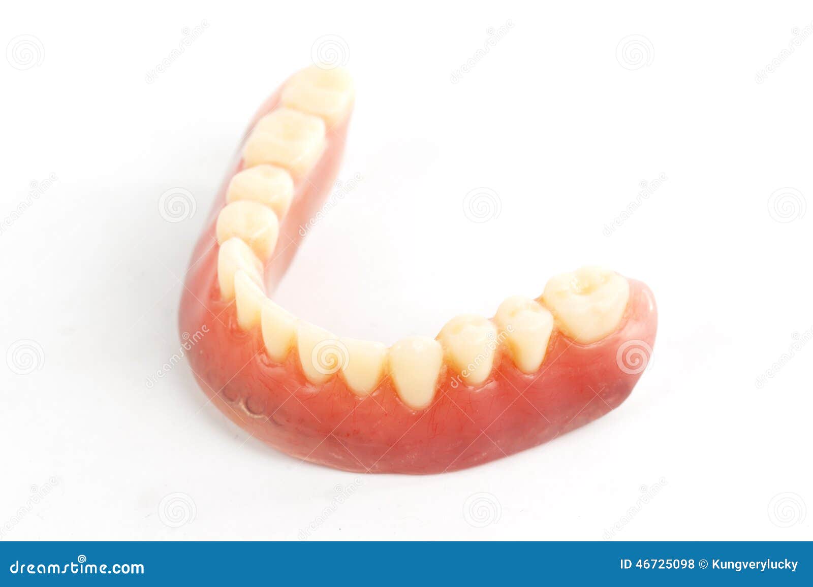 False teeth prosthetic stock photo. Image of bite, orthodontal - 46725098