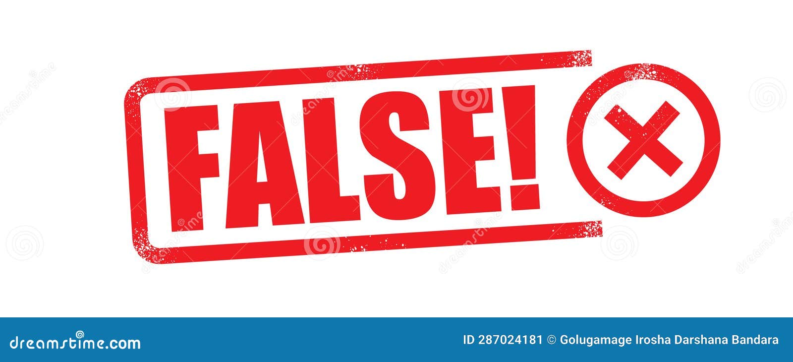 FALSE vector illustration stock vector. Illustration of advertising ...