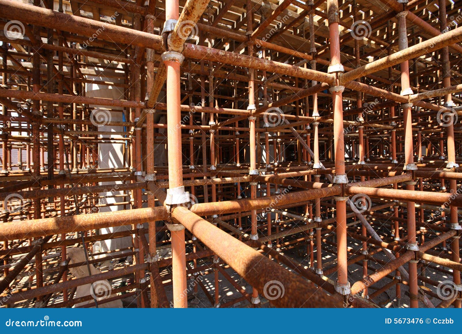Falsework stock photo. Image of china, tightwire, steel - 5673476