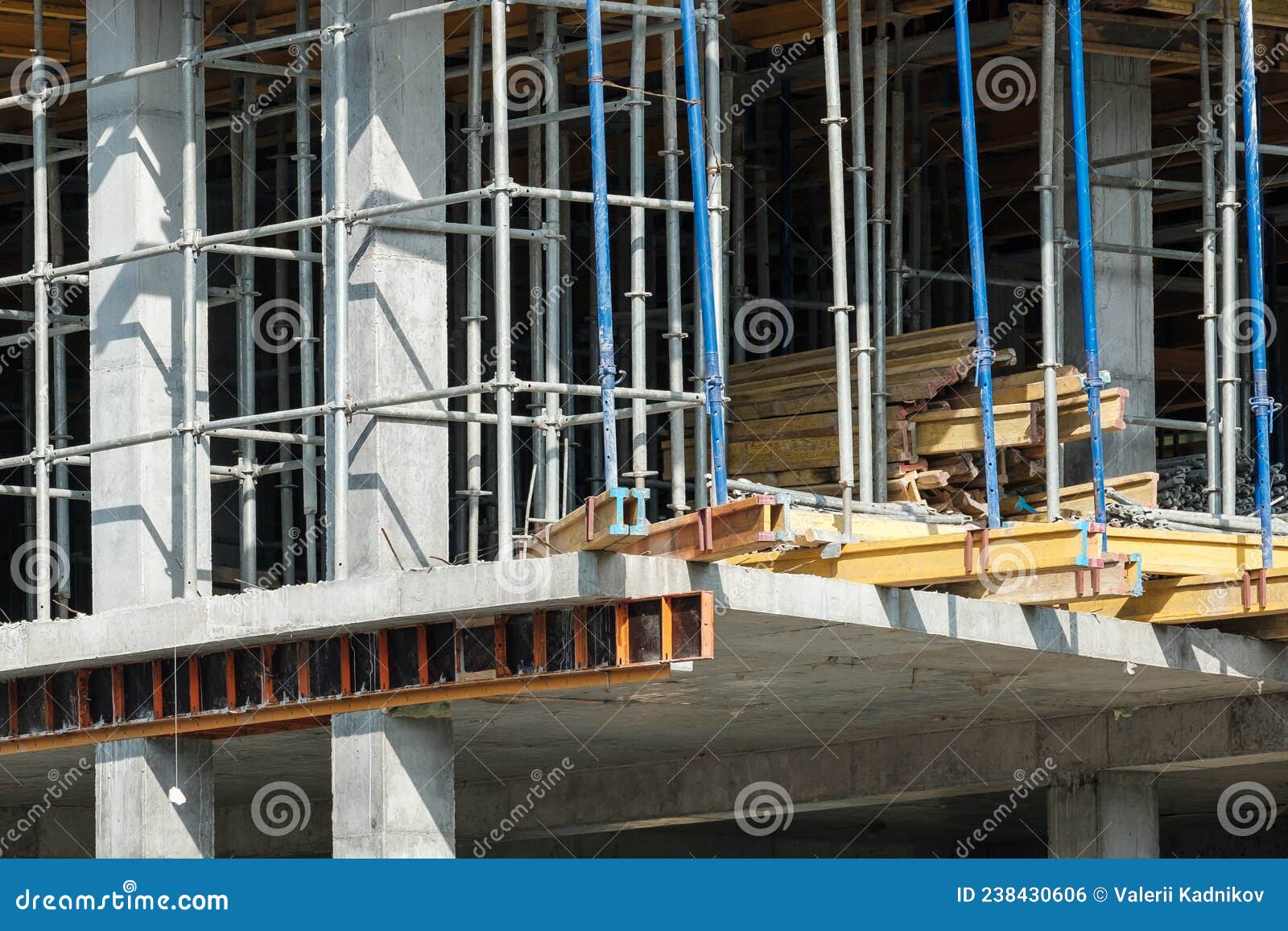 Falsework Used on Skyscraper Building Stock Photo - Image of home ...