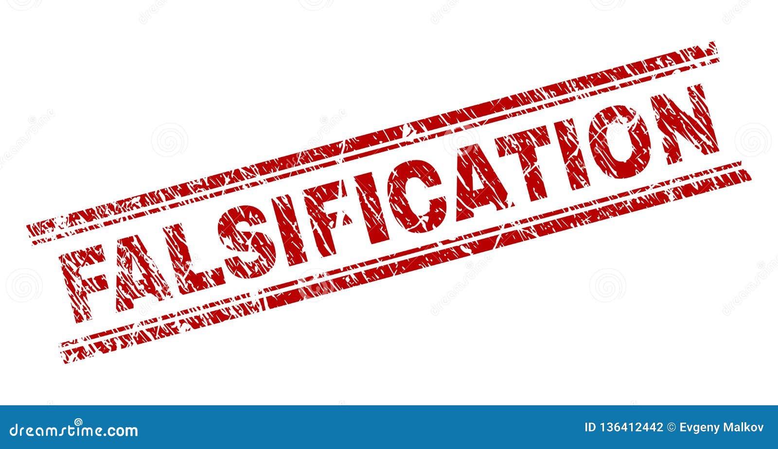 Scratched Textured FALSIFICATION Stamp Seal Stock Vector - Illustration ...
