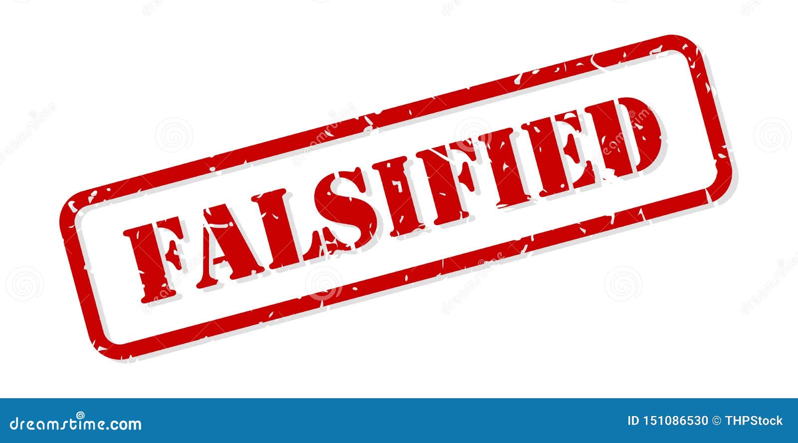 Falsified Rubber Stamp Vector Stock Vector - Illustration of retro ...