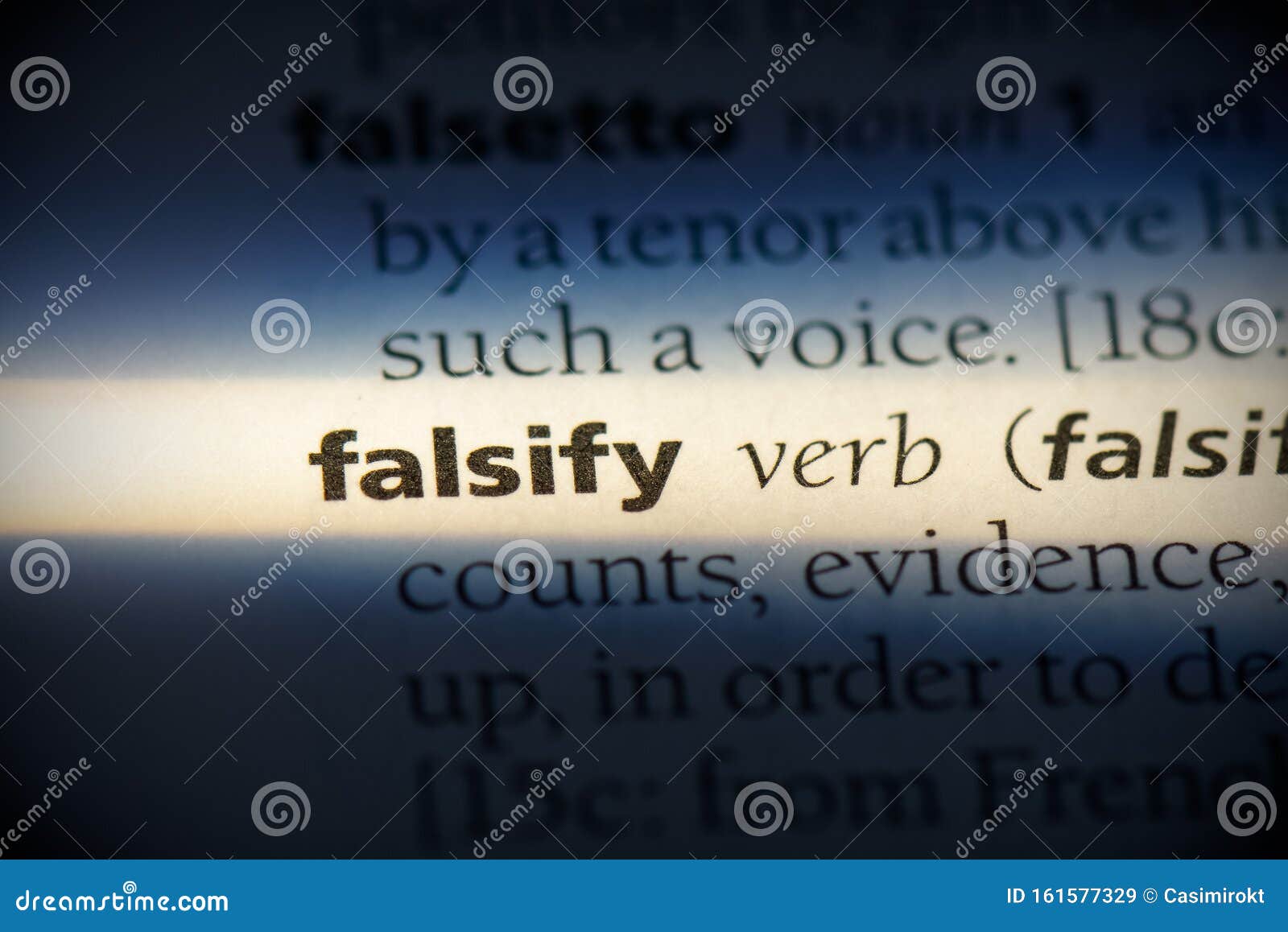 Falsify stock image. Image of minimal, text, education - 161577329