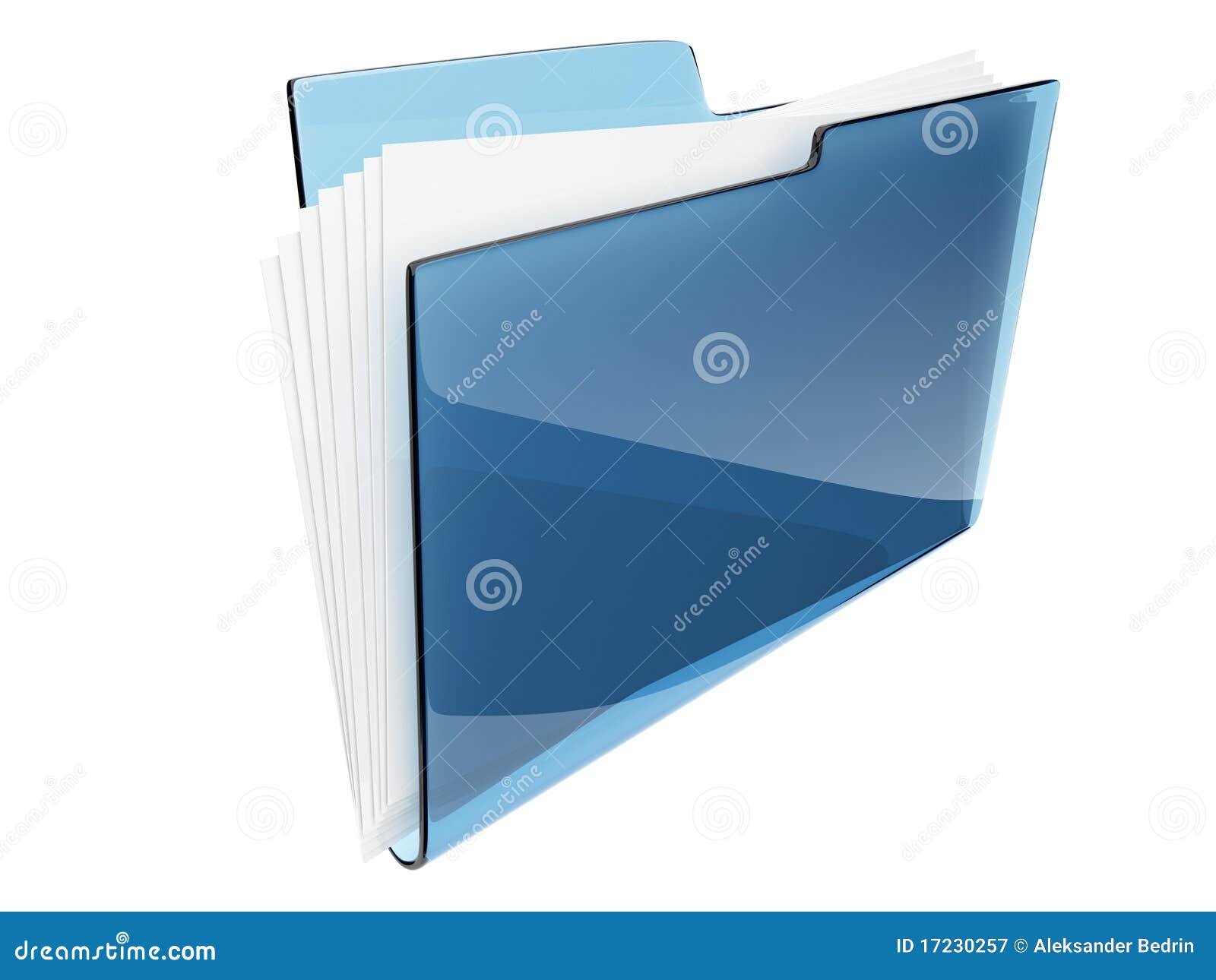 Faltblatt. Verzeichnis. Datei 3D Getrennt Stock Abbildung ...