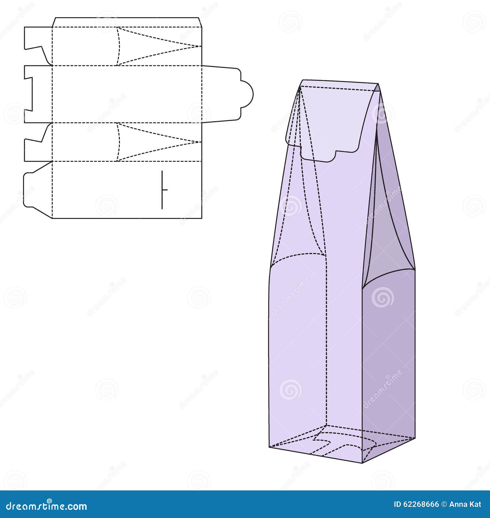 Falten Sie Paket vektor abbildung. Illustration von nachricht - 62268666