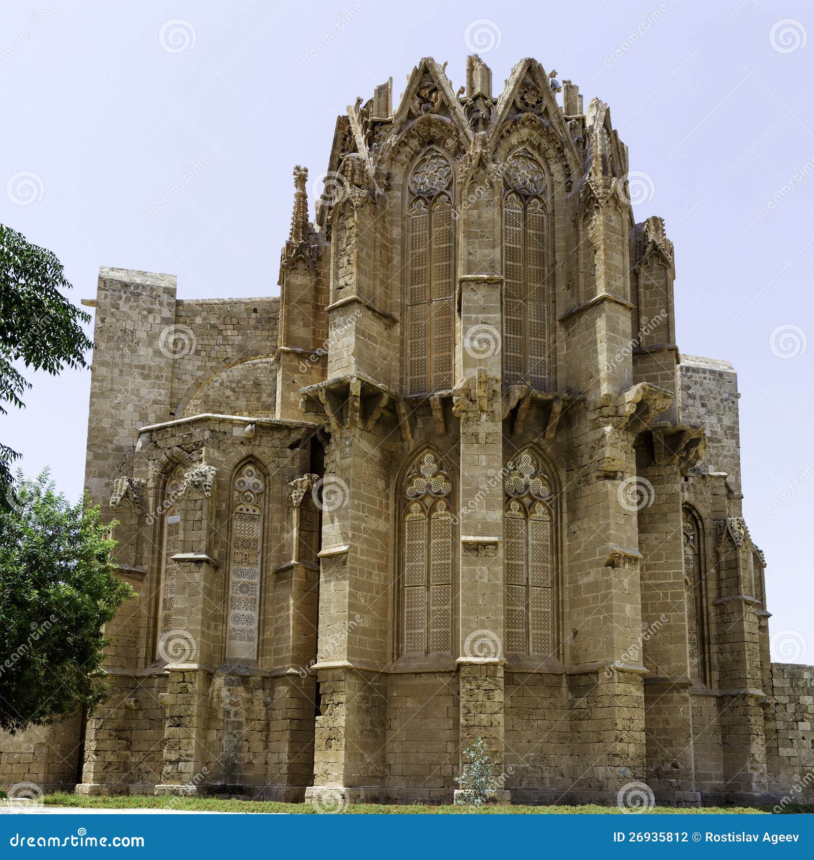 Famagusta Gothic Cathedral, North Cyprus Stock Photo - Image of europe ...