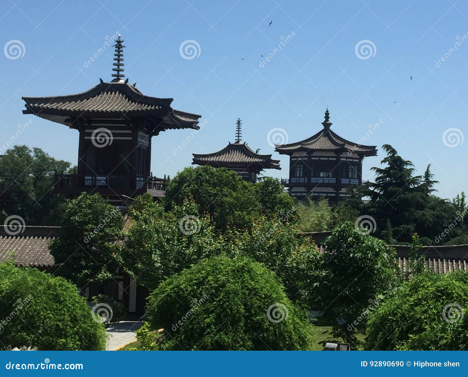 Famen temple stock photo. Image of xian, temple, baoji - 92890690