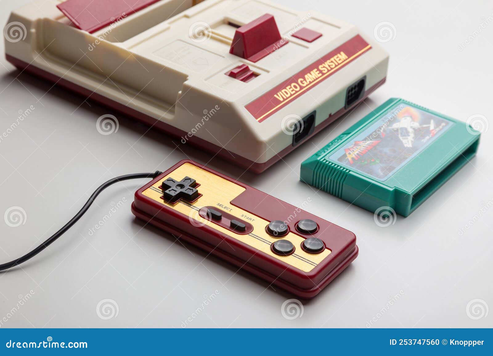 Famicom game console editorial image. Image of console - 253747560