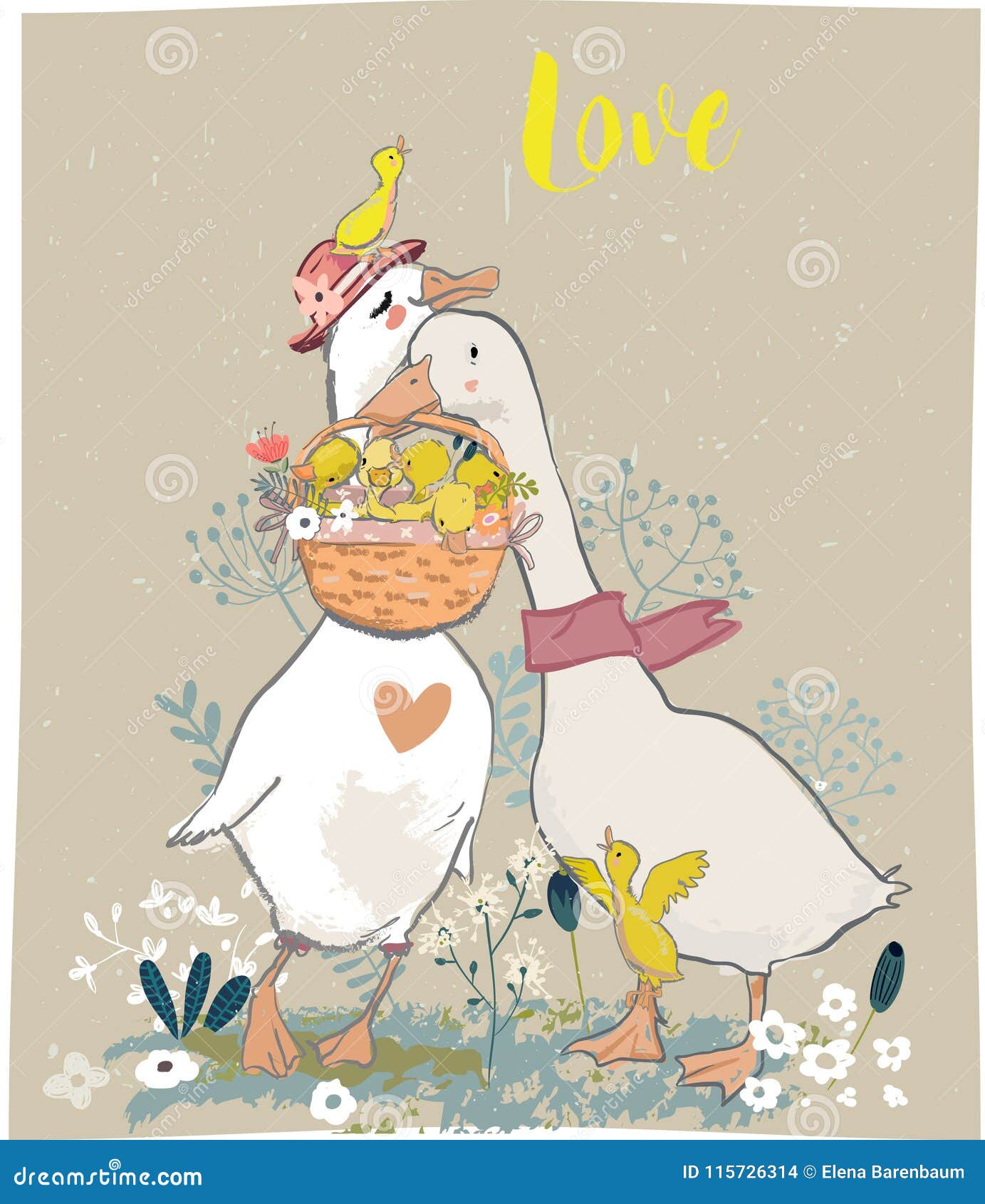 Famiglia Degli Uccelli Svegli Dell'azienda Agricola Illustrazione ... Famiglia Degli Uccelli Svegli Dell'azienda Agricola Illustrazione ...