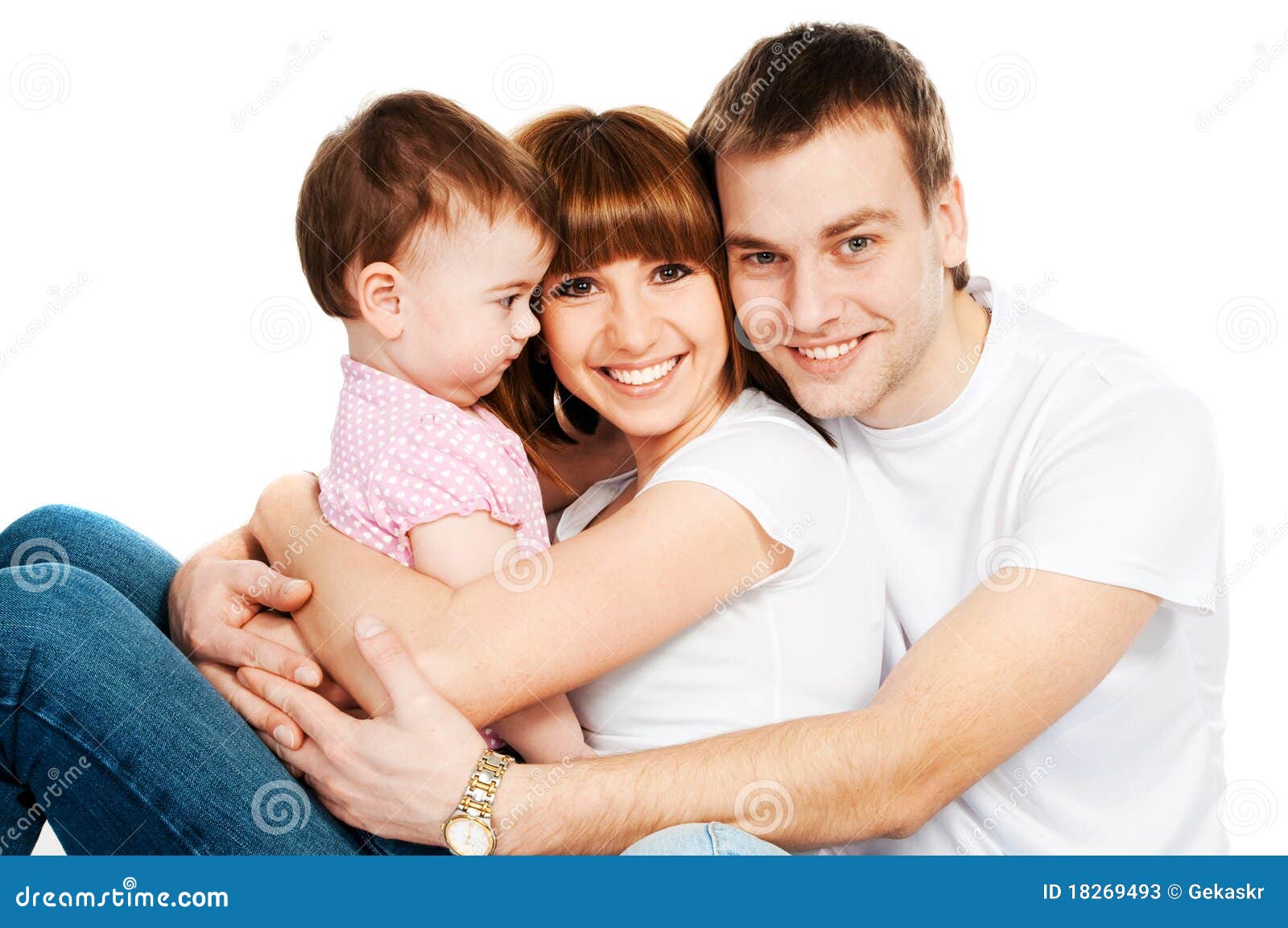 Familia feliz imagen de archivo. Imagen de paternidad - 18269493