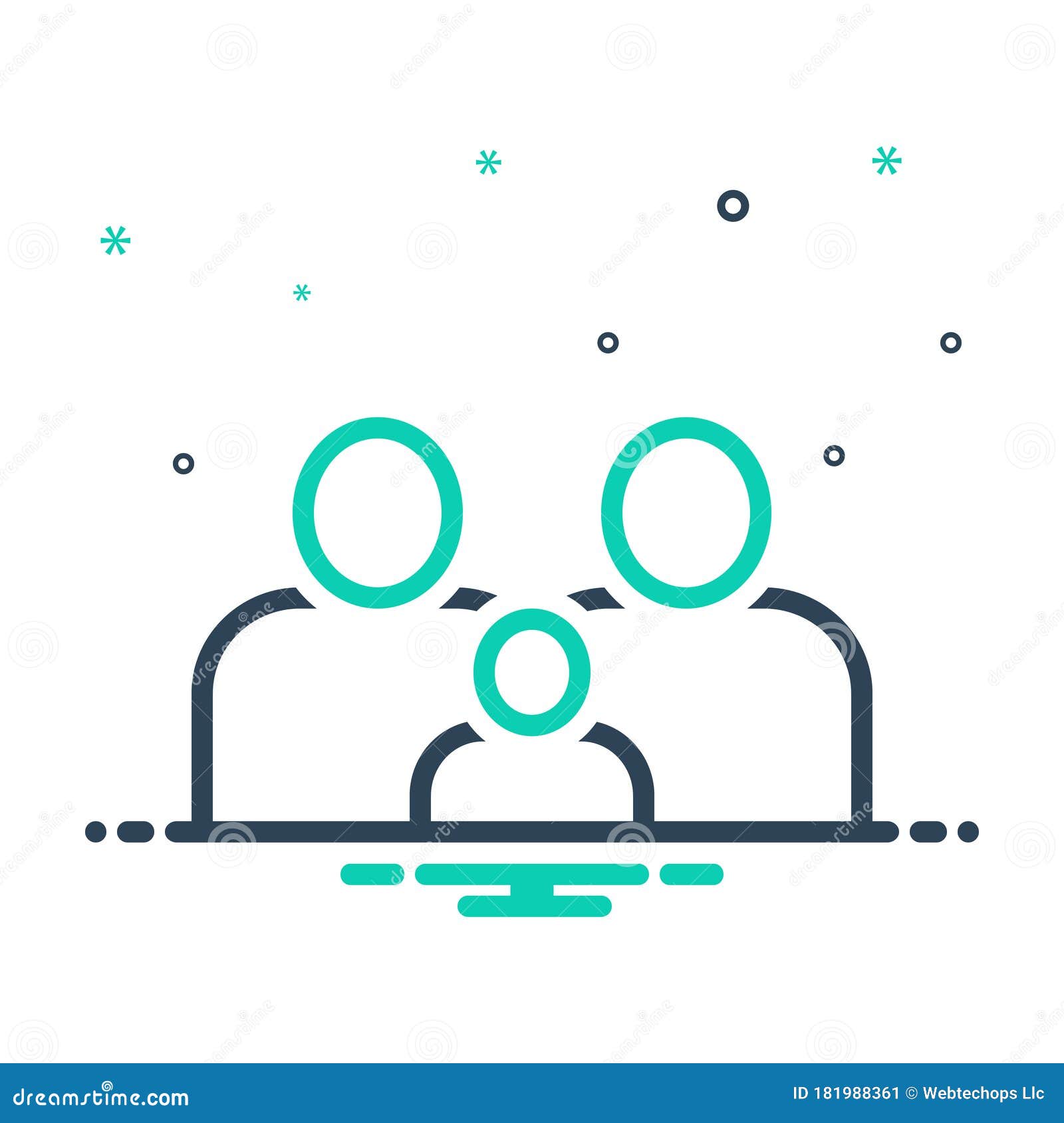 Mix Icon for Familiar, Acquainted and Cognizant Stock Vector ...