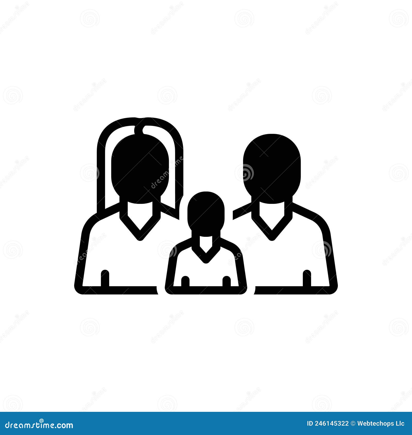 Black Solid Icon for Familiar, Family and Parent Stock Vector ...