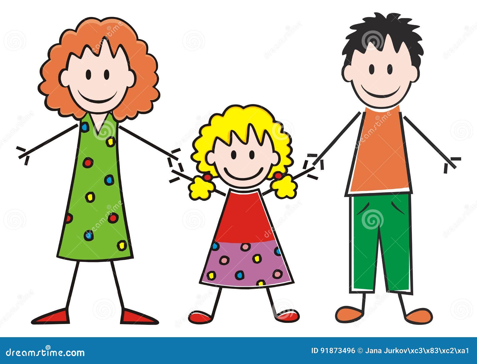 Familie, Mutter, Tochter Und Vater Vektor Abbildung - Illustration von ... Familie, Mutter, Tochter Und Vater Vektor Abbildung - Illustration von ...