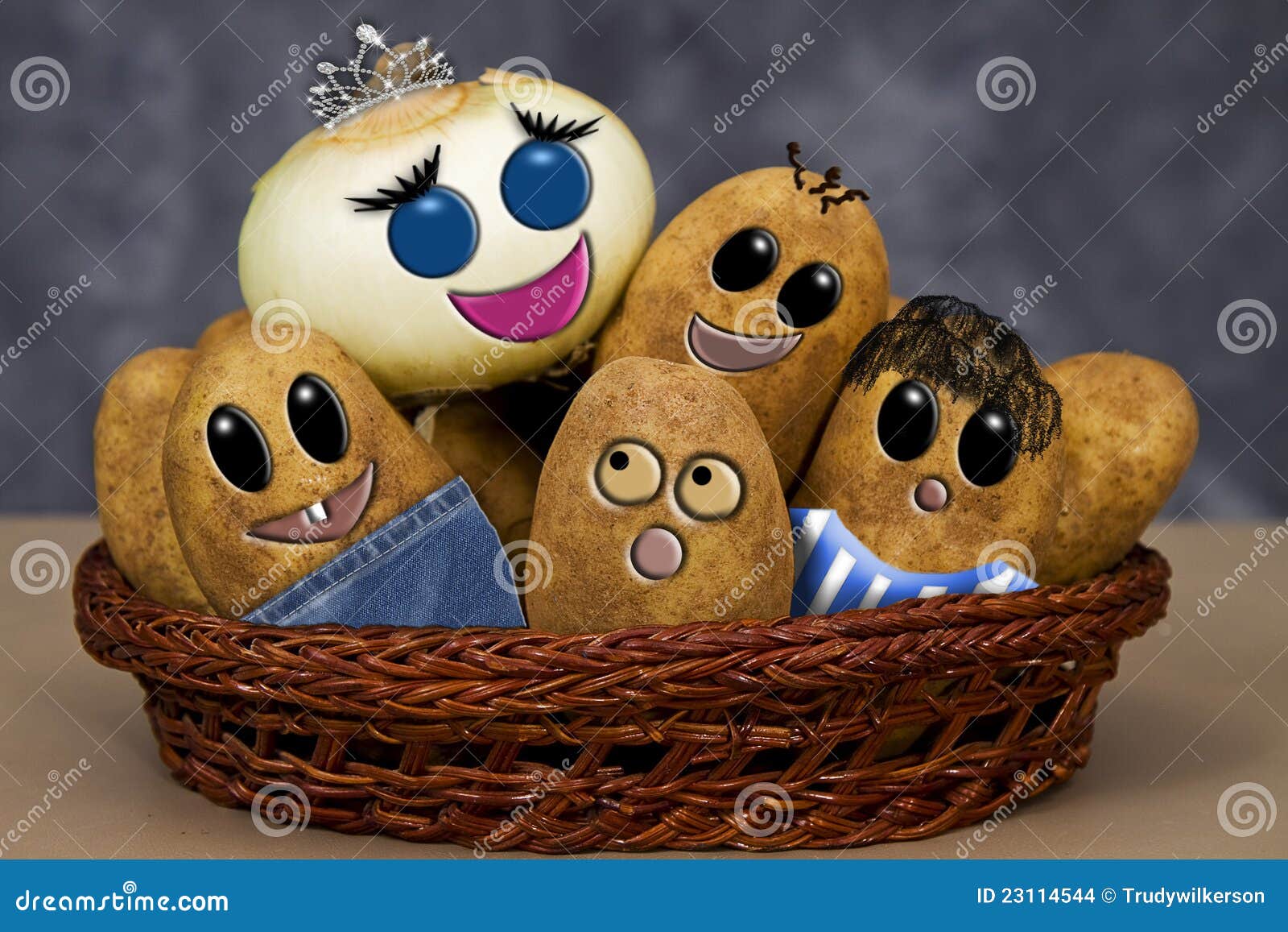 Famille D'oignon (pommes De Terre) Illustration Stock - Illustration du ...