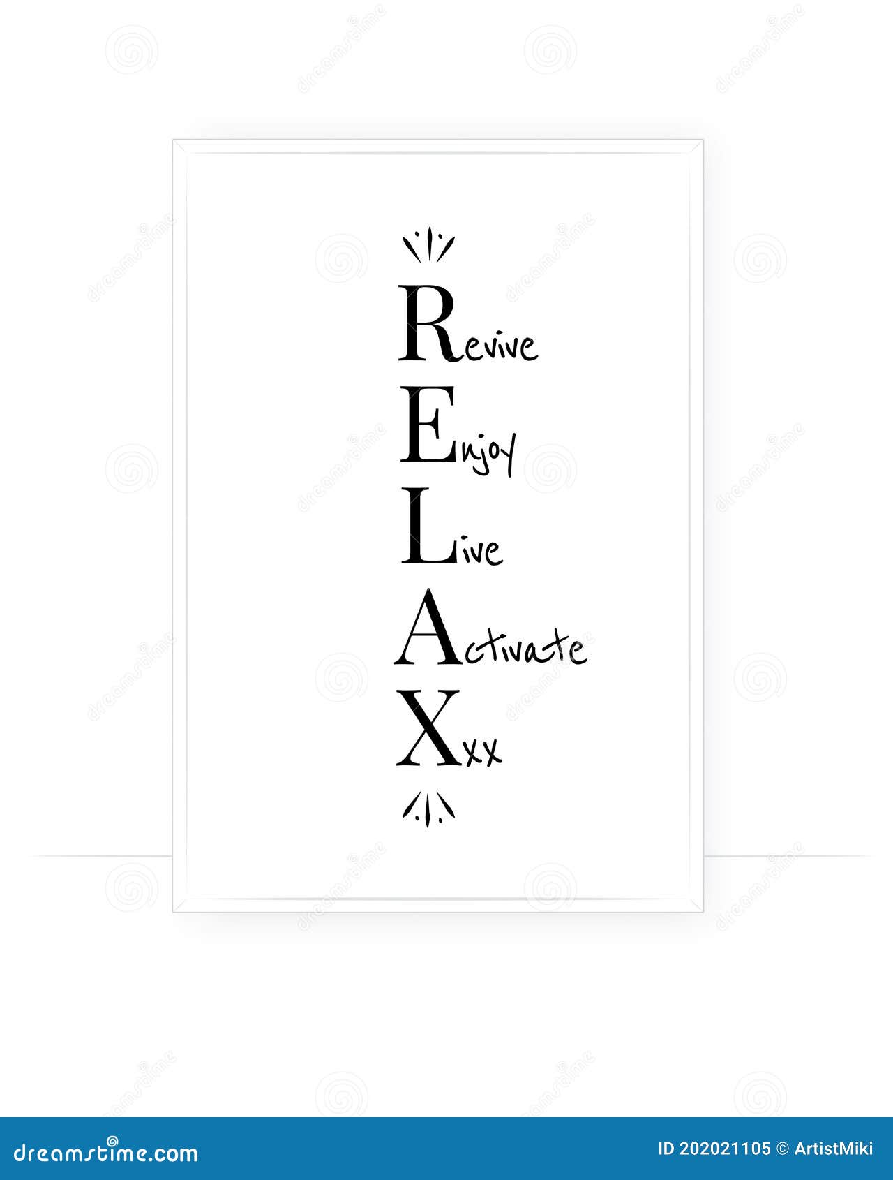 Relax Definition Button Showing Less Stress And Tense Stock Photo ...