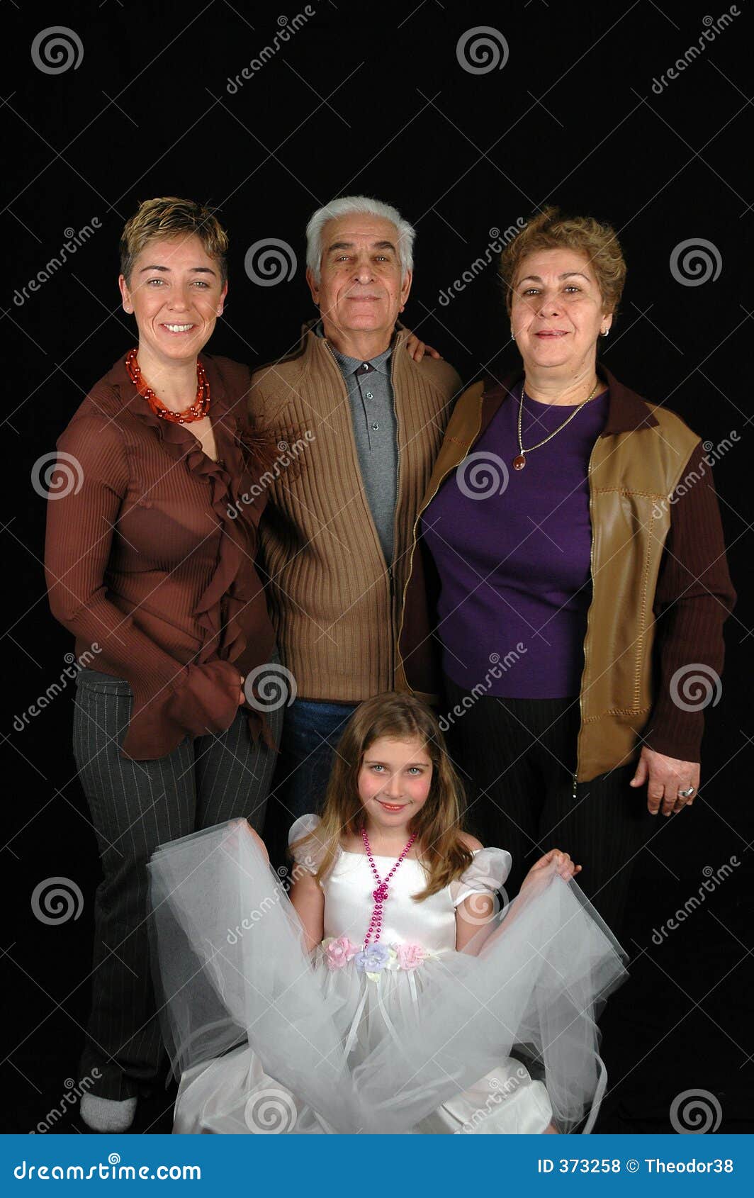 Family stock photo. Image of grandma, female, grandfather - 373258