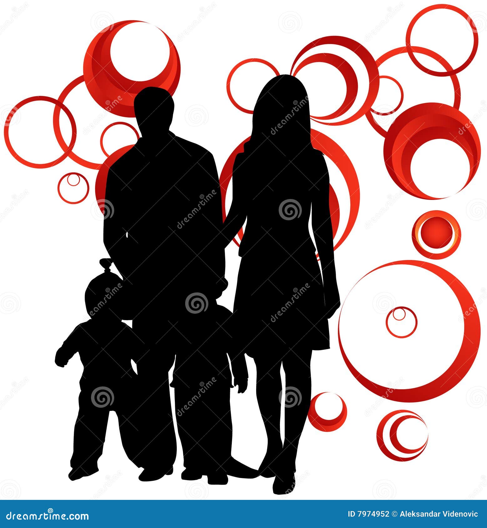 Family and abstract stock vector. Illustration of design - 7974952