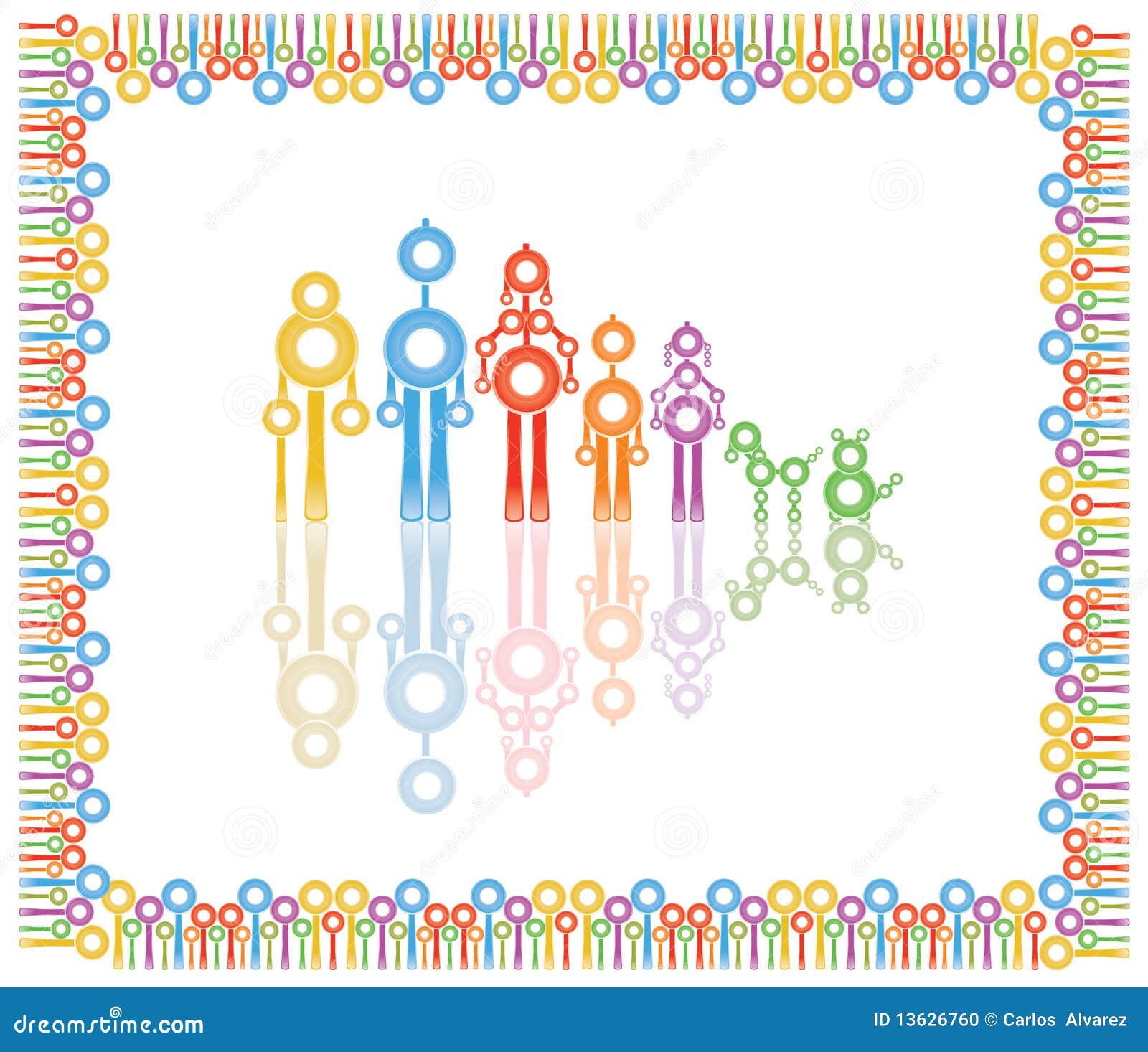 Family Abstract Illustration Stock Vector - Illustration of family ...