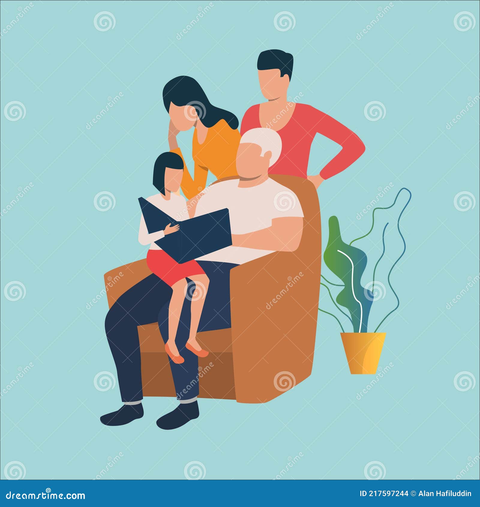 Family Activities Design Flat Vector Stock Vector - Illustration of ...