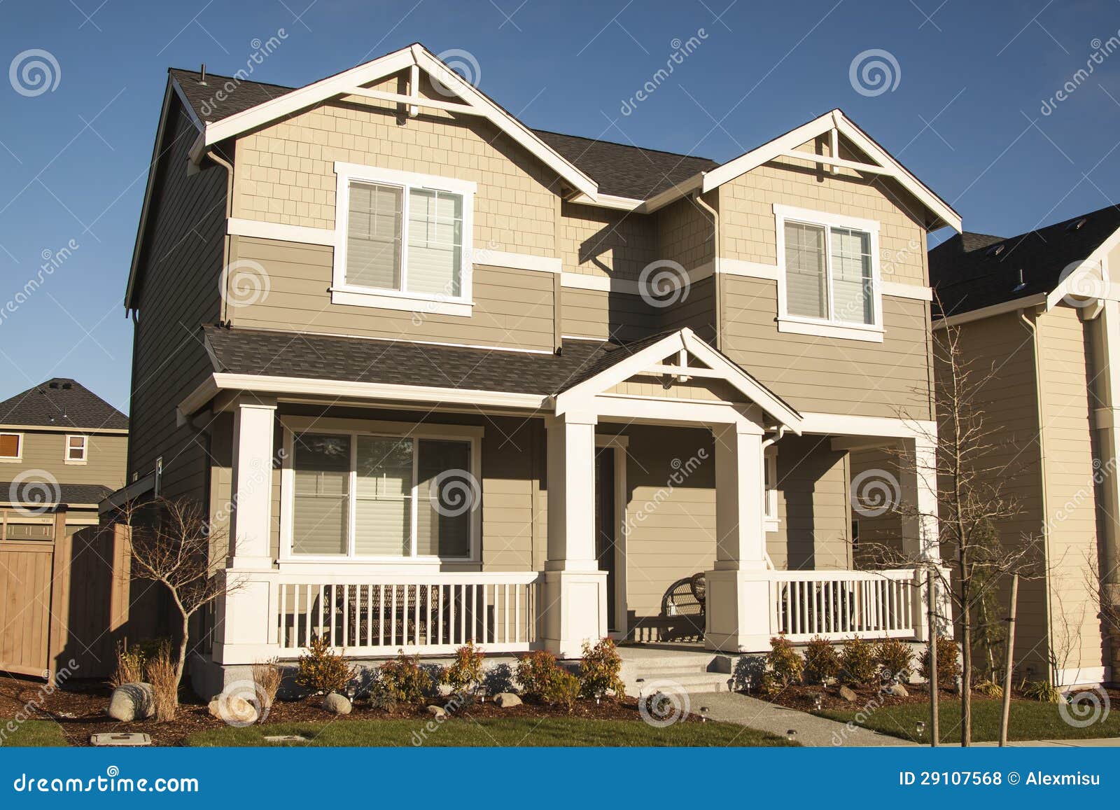 Family American house stock photo. Image of modern, development - 29107568