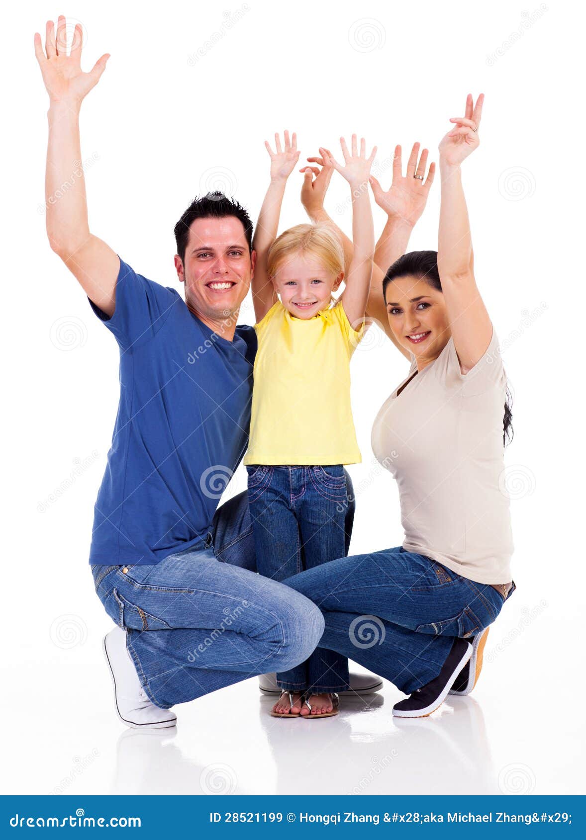 Family arms up stock image. Image of care, offspring - 28521199