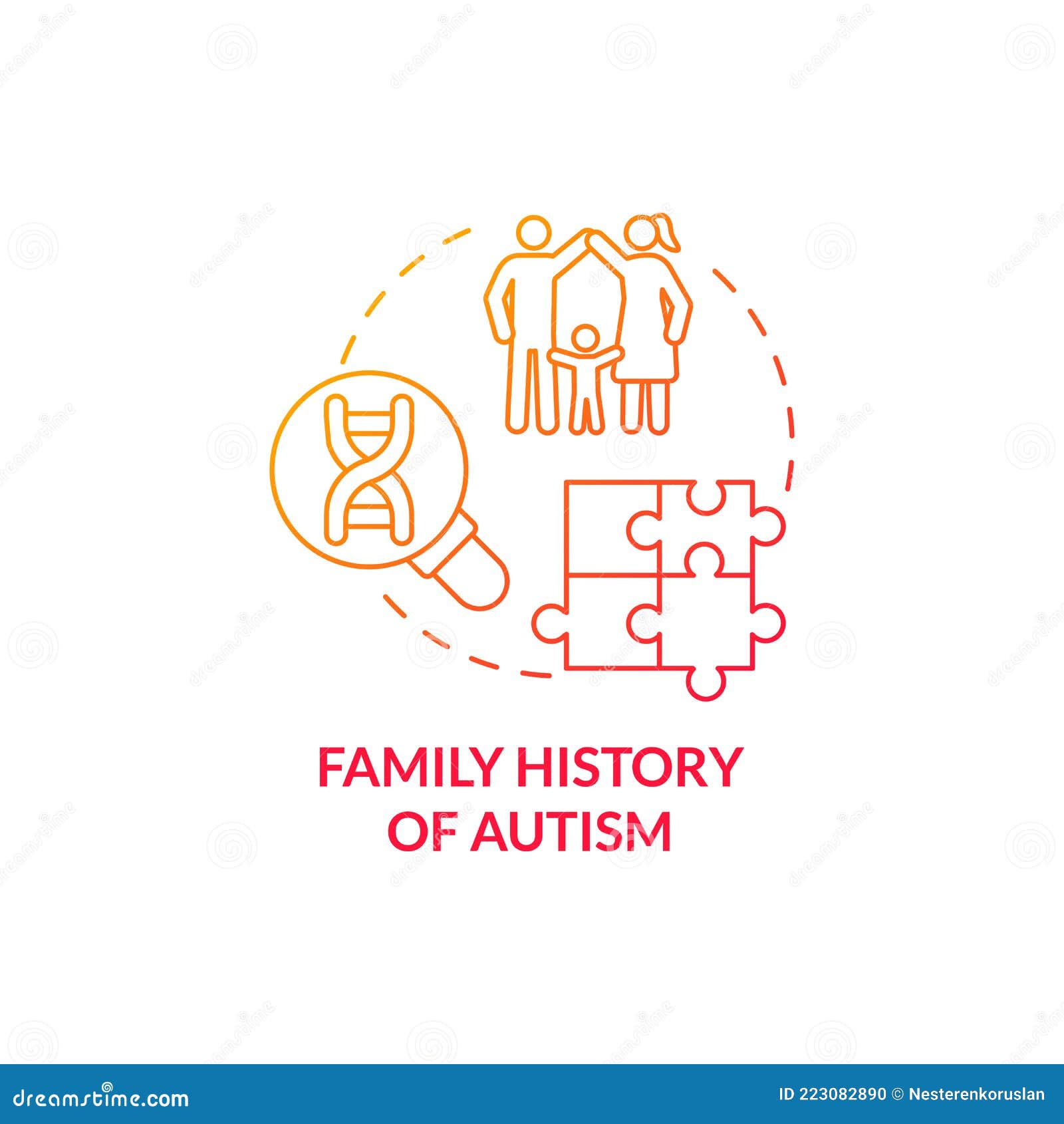 Genes Vector Illustration Educational Labeled Structure Example Scheme