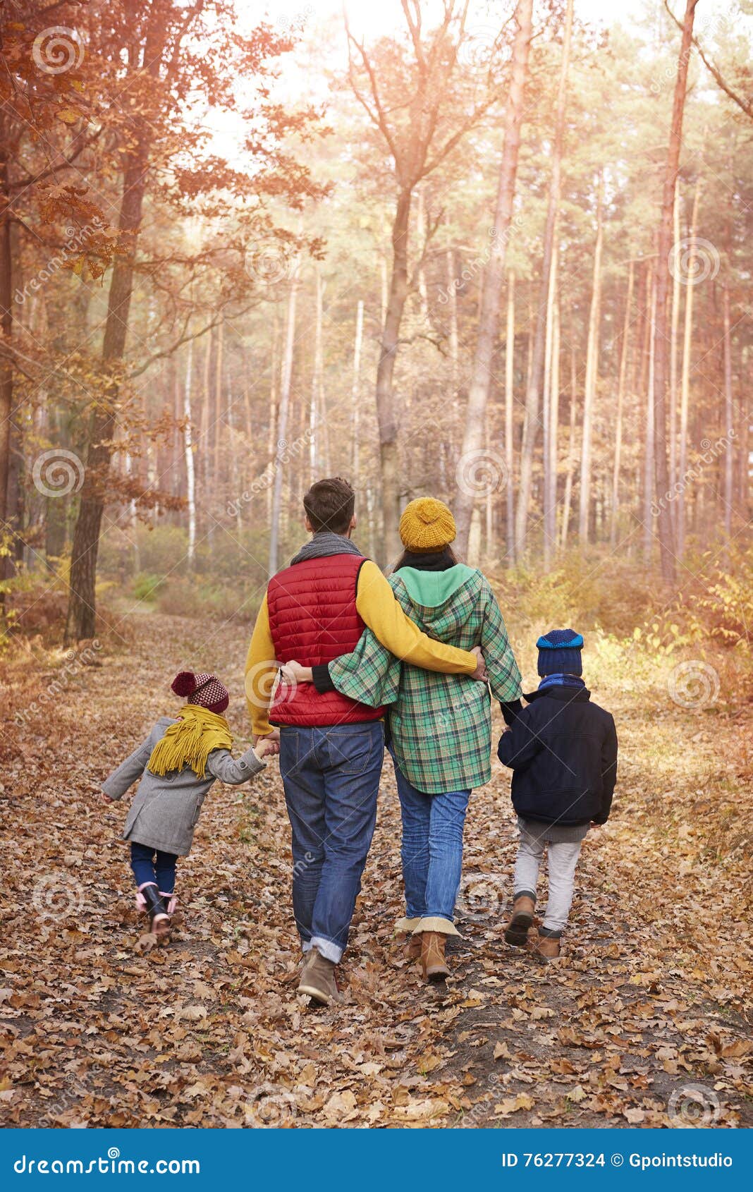 Family during autumn stock photo. Image of group, discussion - 76277324