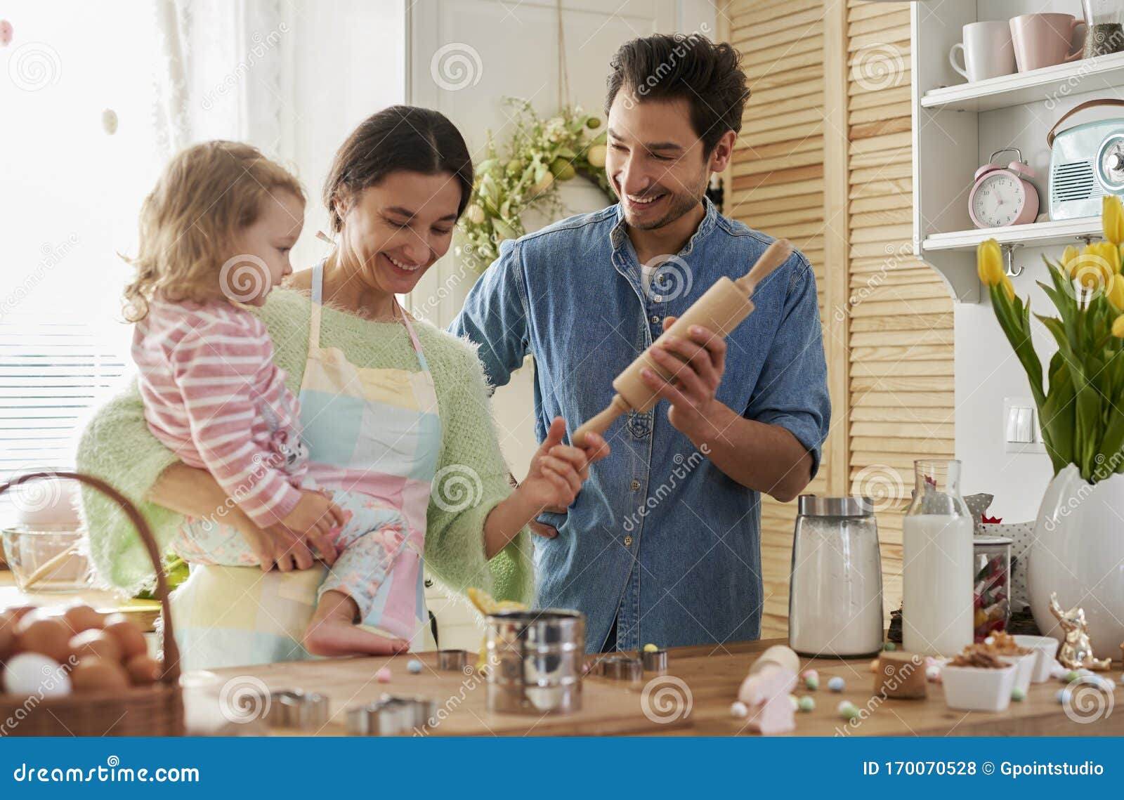 Family baking stock photo. Image of horizontal, carry - 170070528