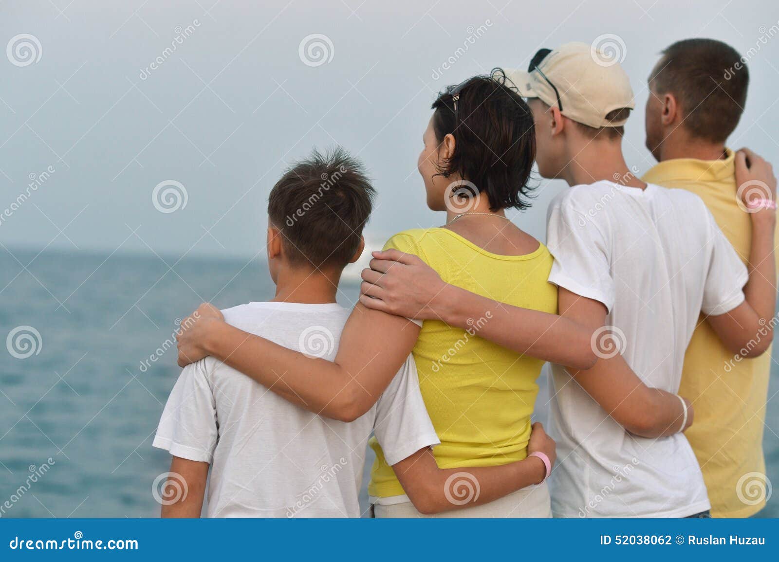 Family at beach in summer stock photo. Image of father - 52038062