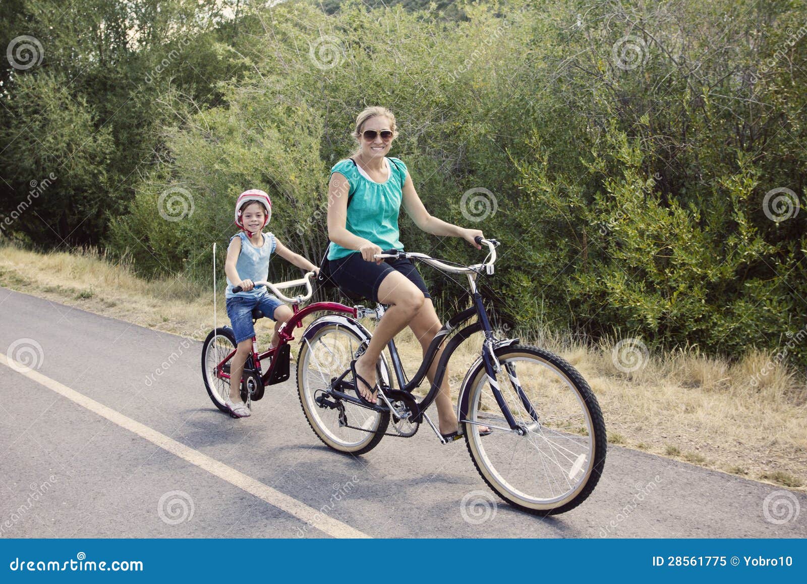 Family Bike Ride stock image. Image of togetherness, exercise - 28561775