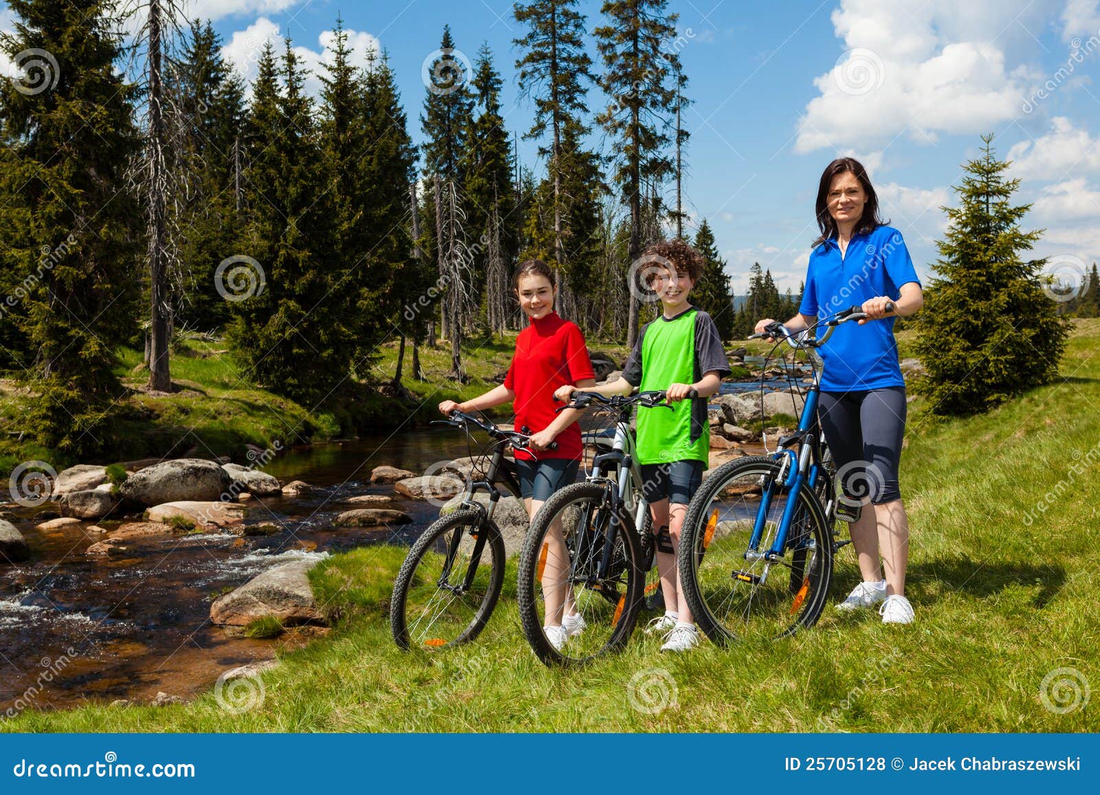 Family biking stock photo. Image of person, bicycle, biker - 25705128