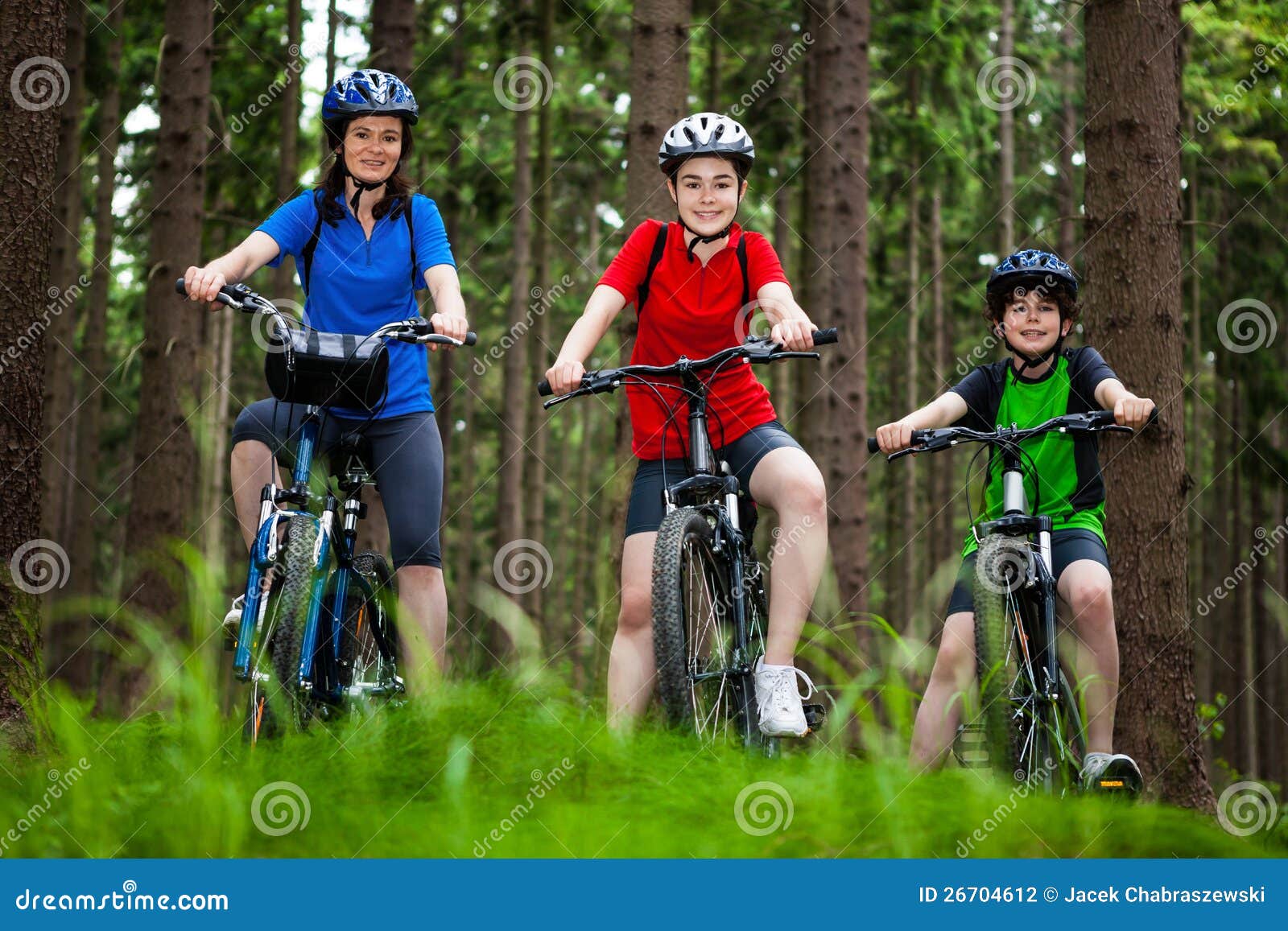 Family biking stock photo. Image of biker, bicycle, crosscountry - 26704612