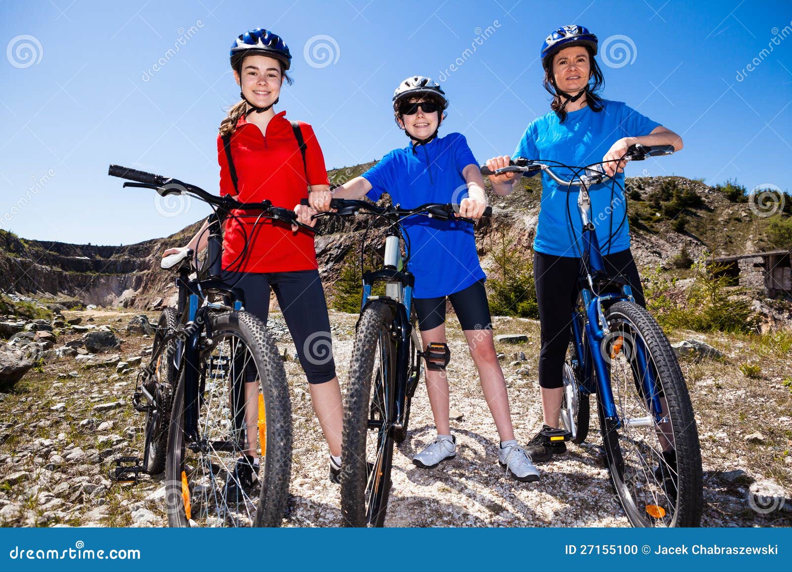 Family biking stock photo. Image of horizontal, country - 27155100