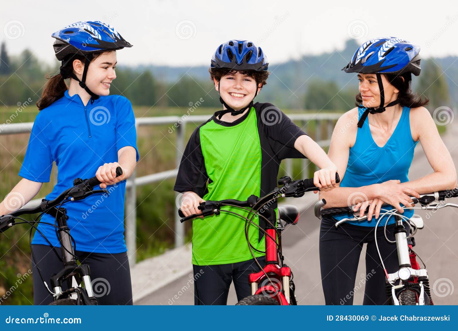 Family biking stock image. Image of bike, bikers, bikes - 28430069