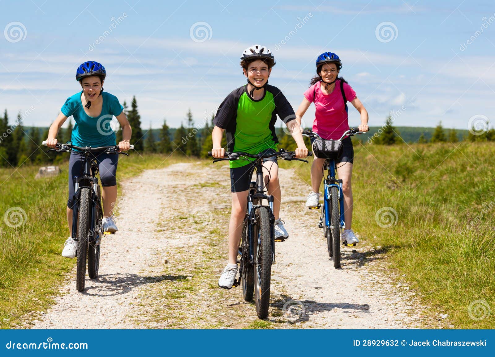 Family biking stock photo. Image of cycling, horizontal - 28929632