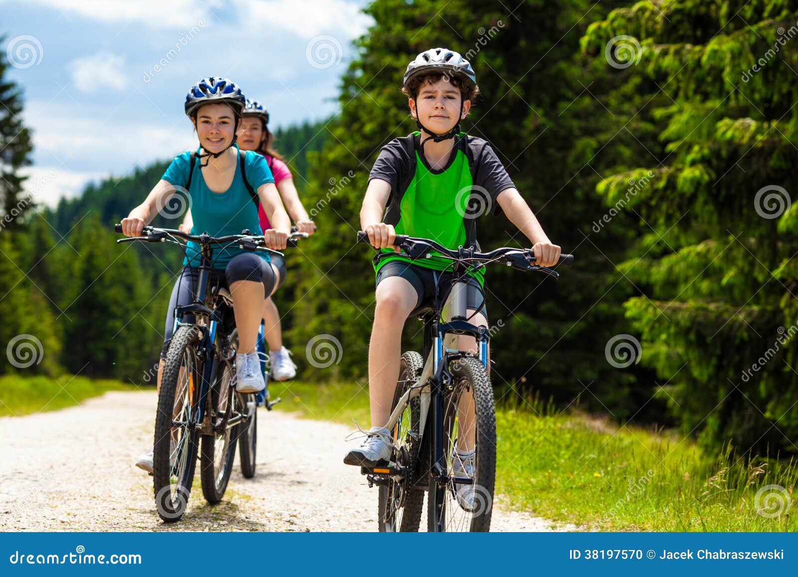 Family biking stock photo. Image of bicycles, bike, crosscountry - 38197570