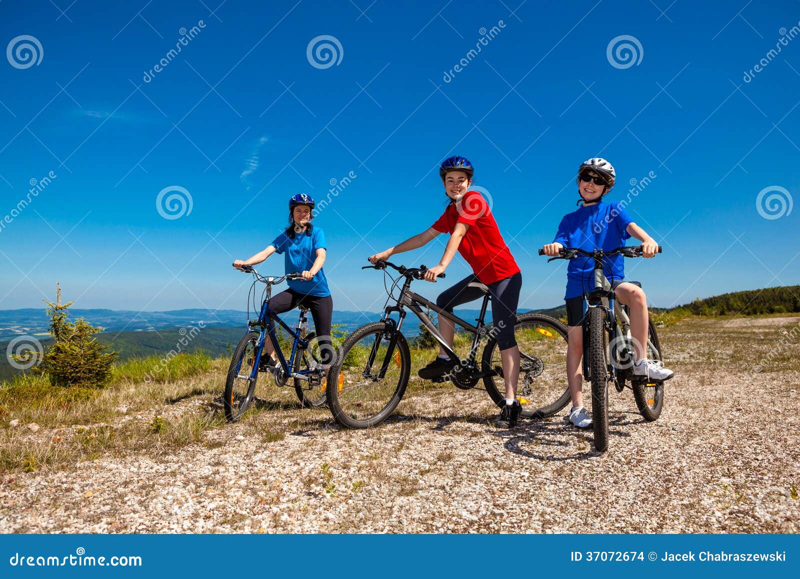 Family biking stock photo. Image of cross, bicycles, biker - 37072674