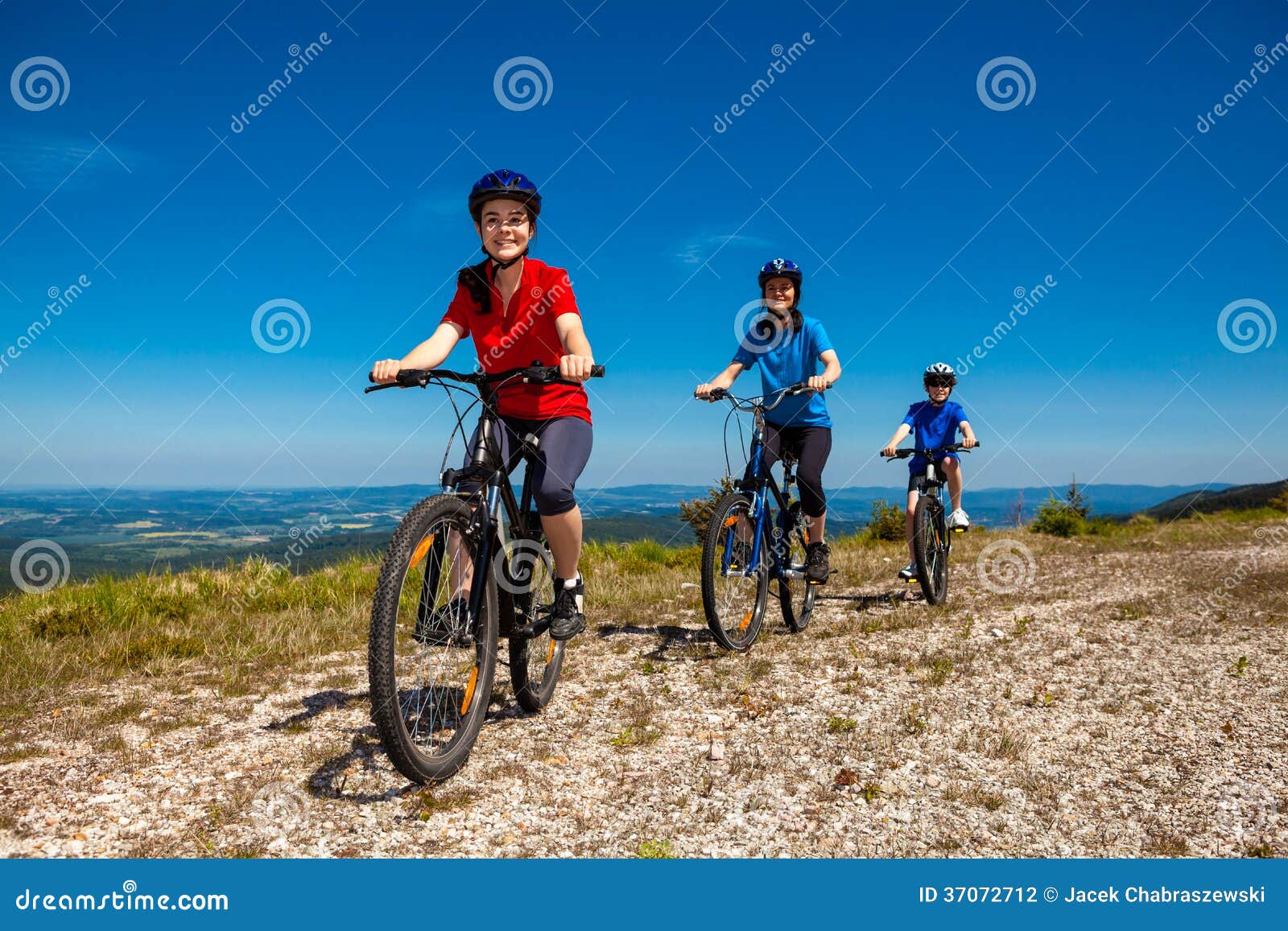Family biking stock photo. Image of cycle, action, bikers - 37072712