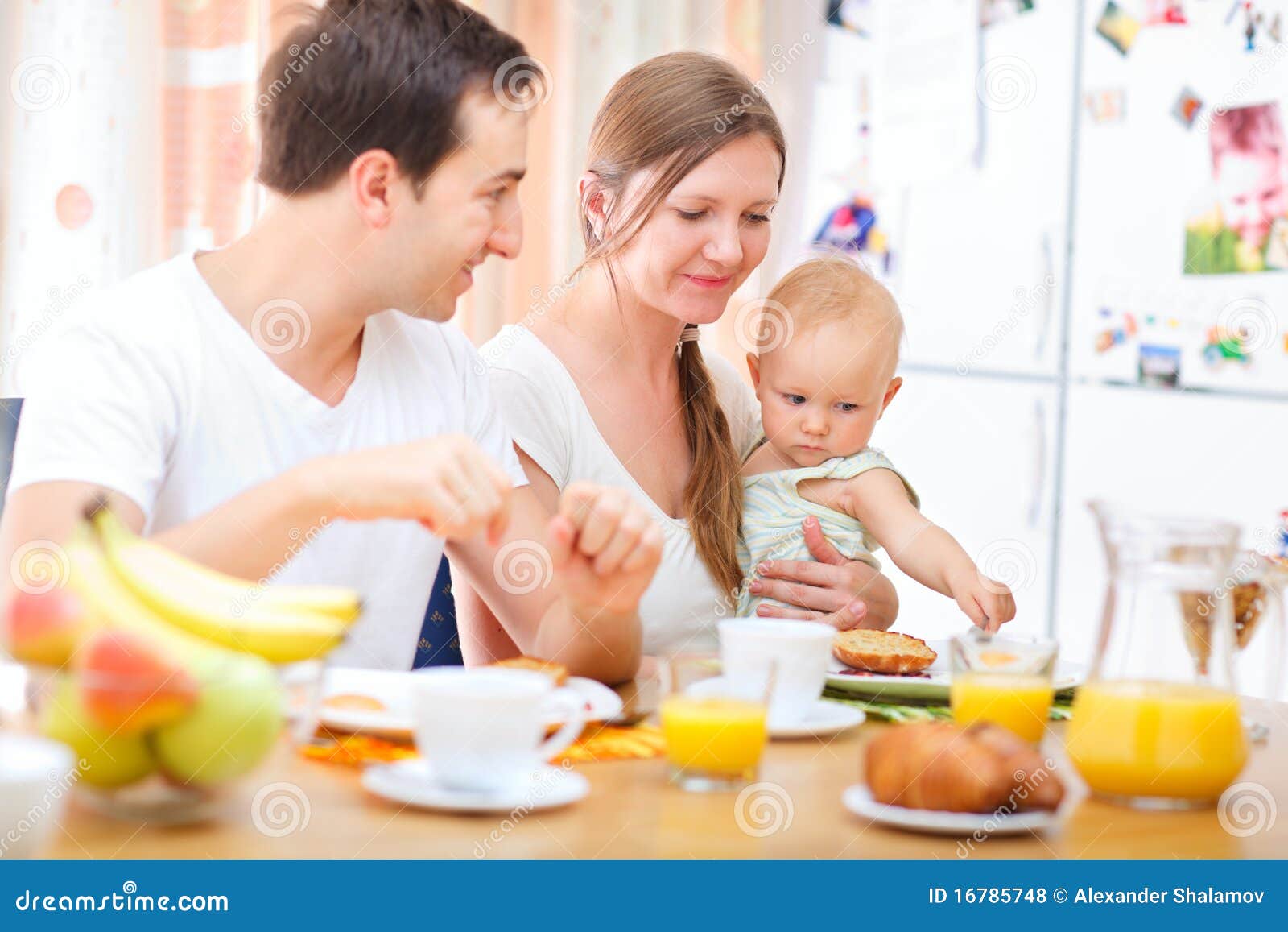 Family breakfast stock photo. Image of eating, caucasian - 16785748