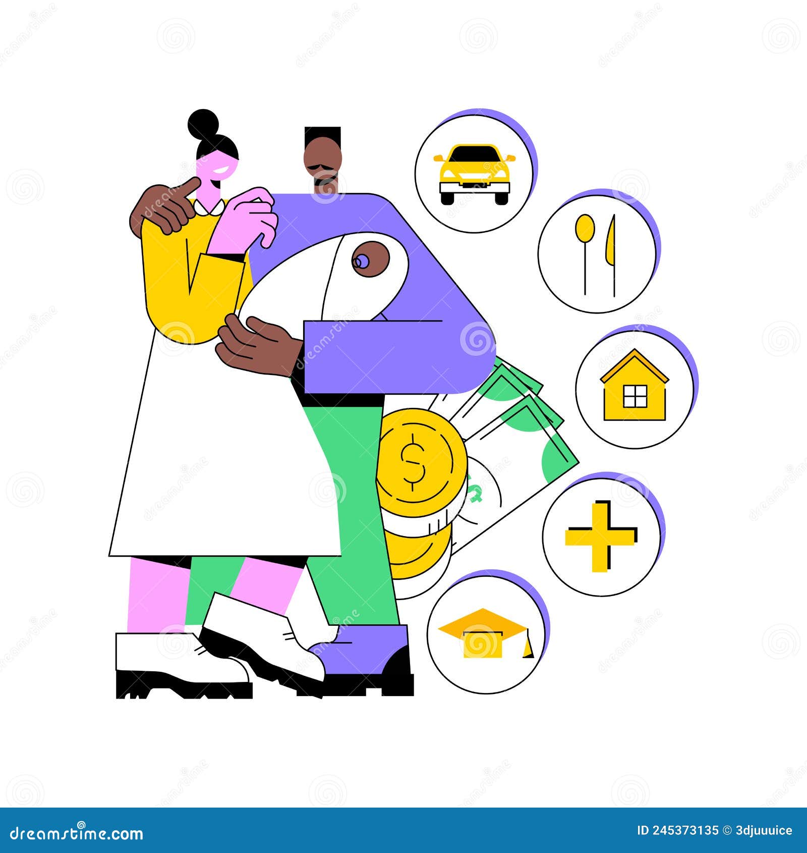 Family Budget Planning Abstract Concept Vector Illustration. Stock ... Family Budget Planning Abstract Concept Vector Illustration. Stock ...