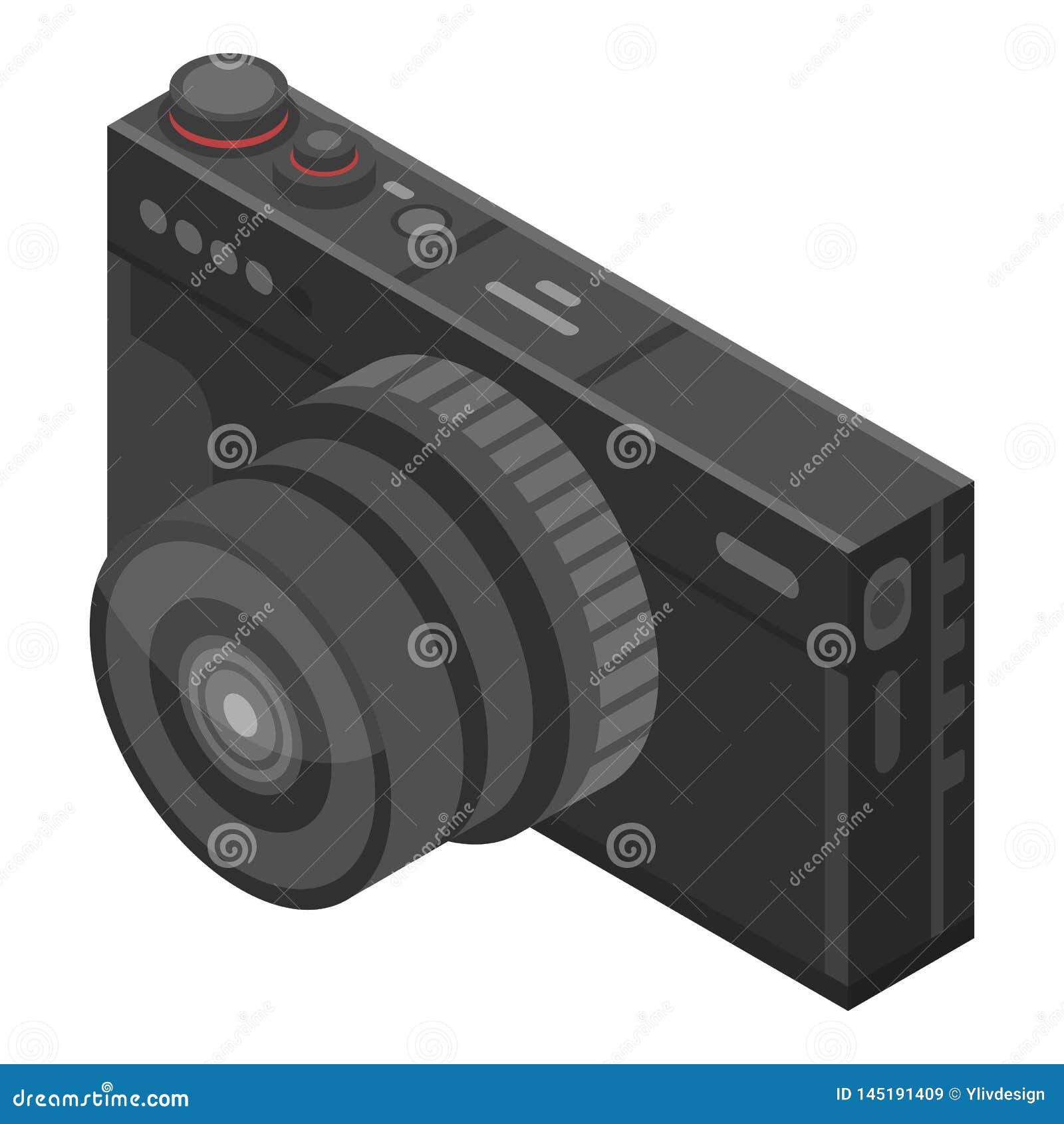 Family Camera Icon, Isometric Style Stock Vector - Illustration of ...