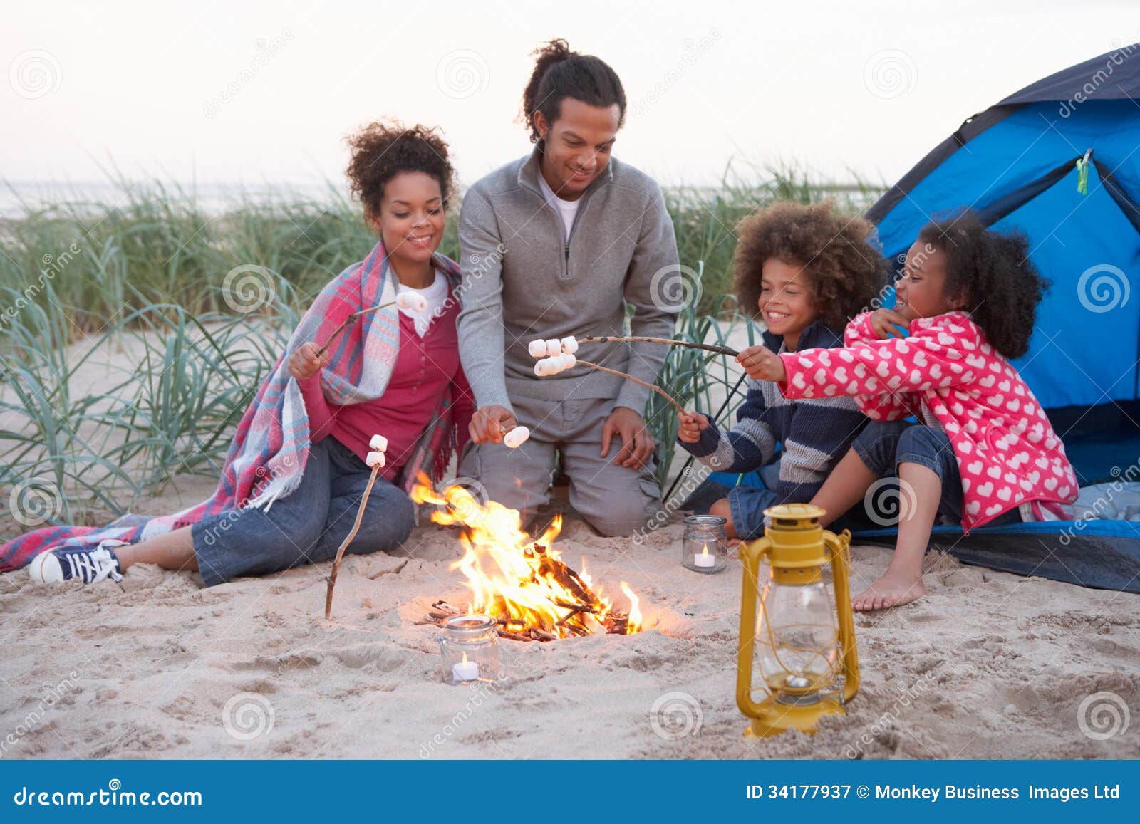 Camping On The Beach In Ras Shetan Area, Sinai - Egypt Stock Photo ...