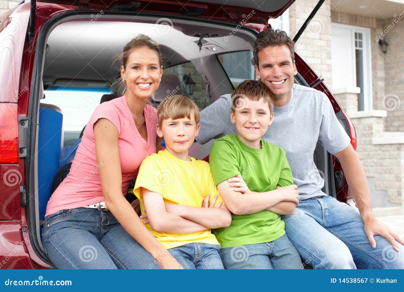 Family car stock image. Image of chair, children, family - 14538567