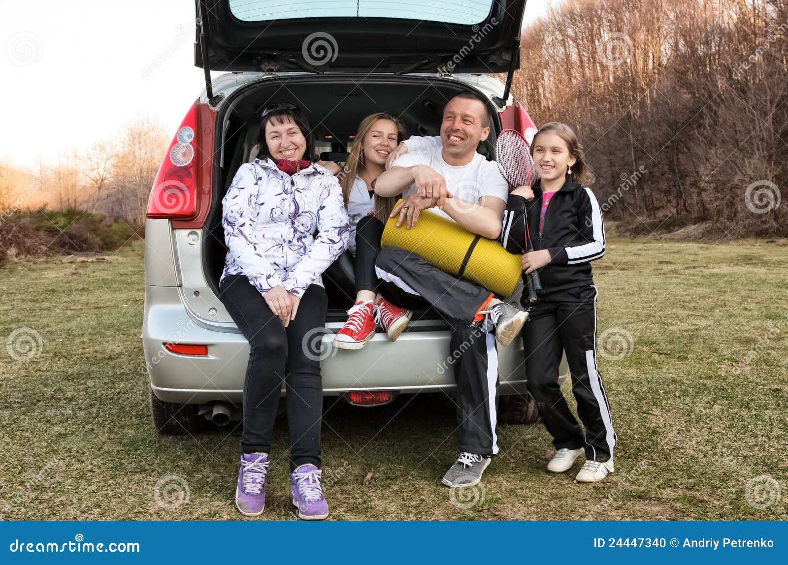 Family car trip stock photo. Image of daughters, relationship - 24447340